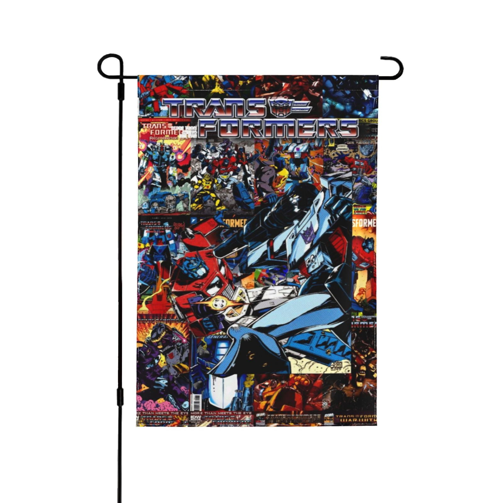 Transformers Double Sided Cartoon Yard Flags 12.5x18 Inch Burlap ...