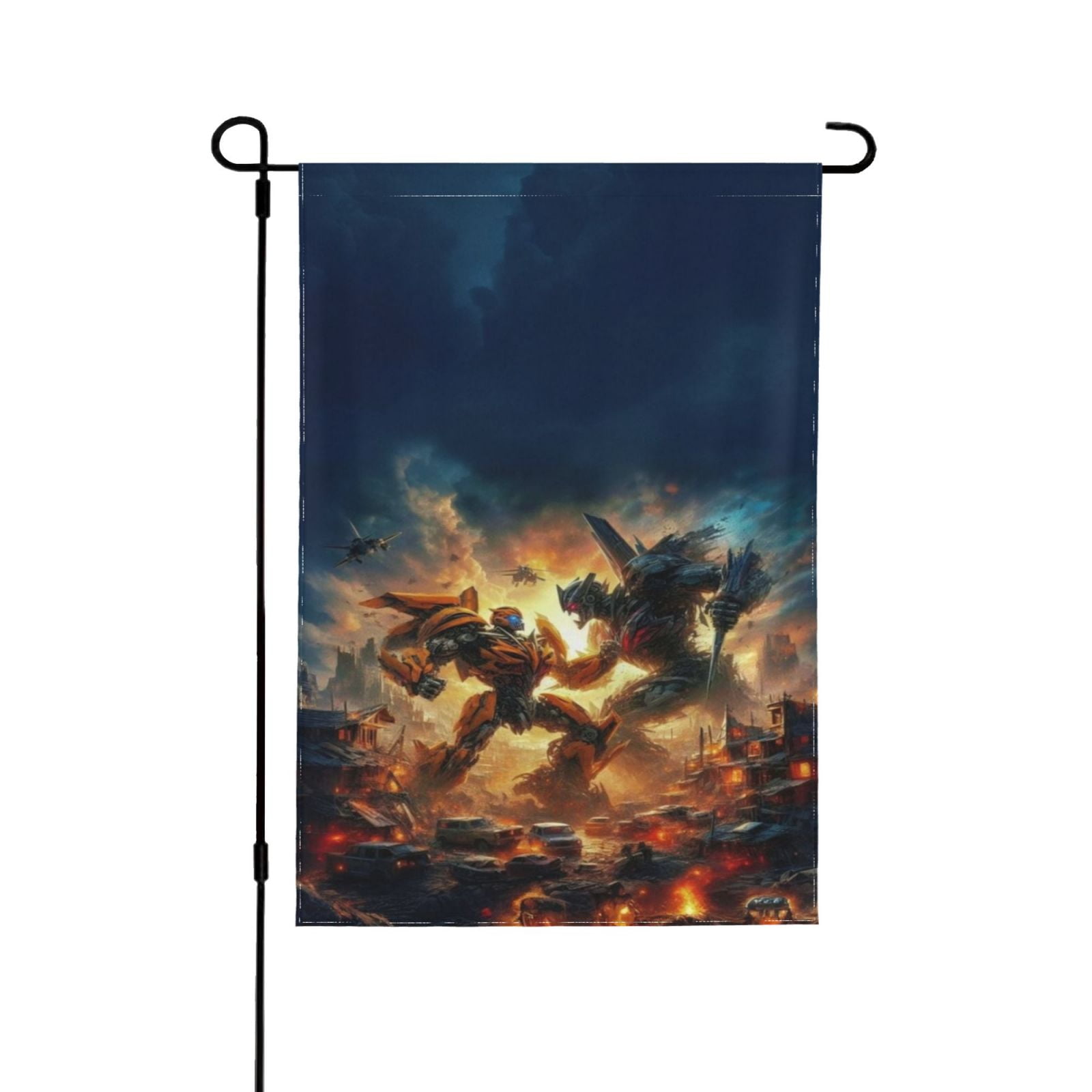 Transformers Double Sided Cartoon Yard Flags 12.5x18 Inch Burlap ...