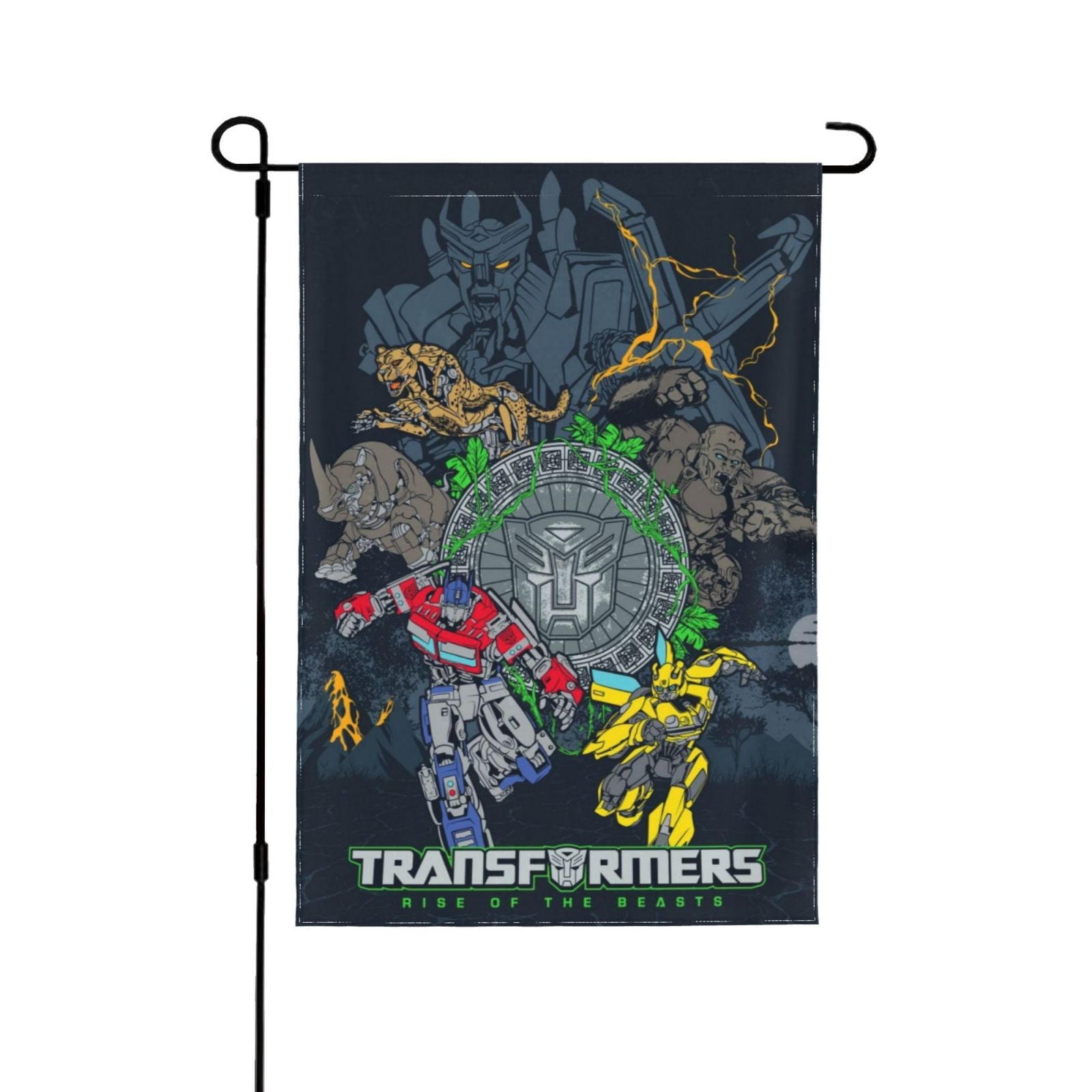 Transformers Double Sided Cartoon Yard Flags 28x40 Inch Burlap Outdoor ...