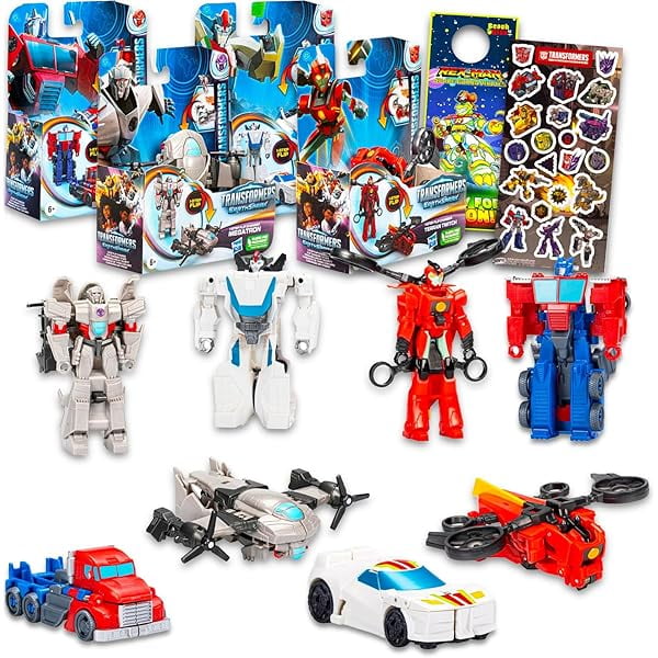 Transformers Earthspark Action Figures Set - Bundle with 4 Toys ...