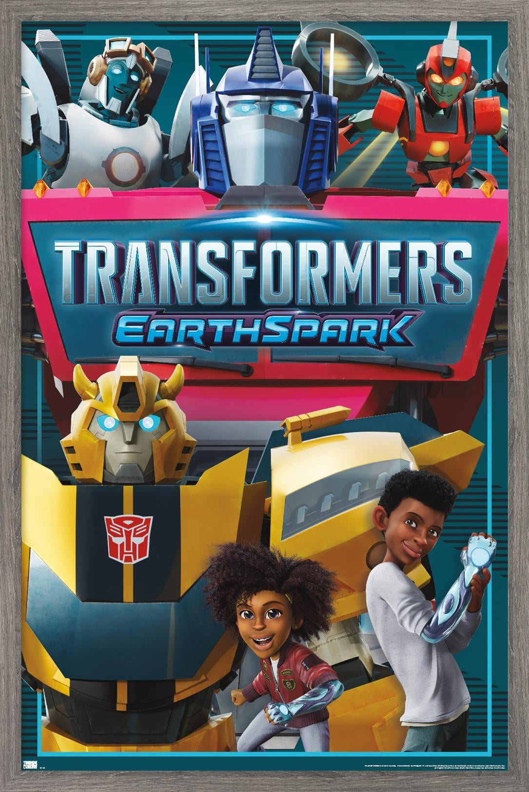 Transformers: Earthspark - Group Wall Poster, 22.375" x 34" Framed ...