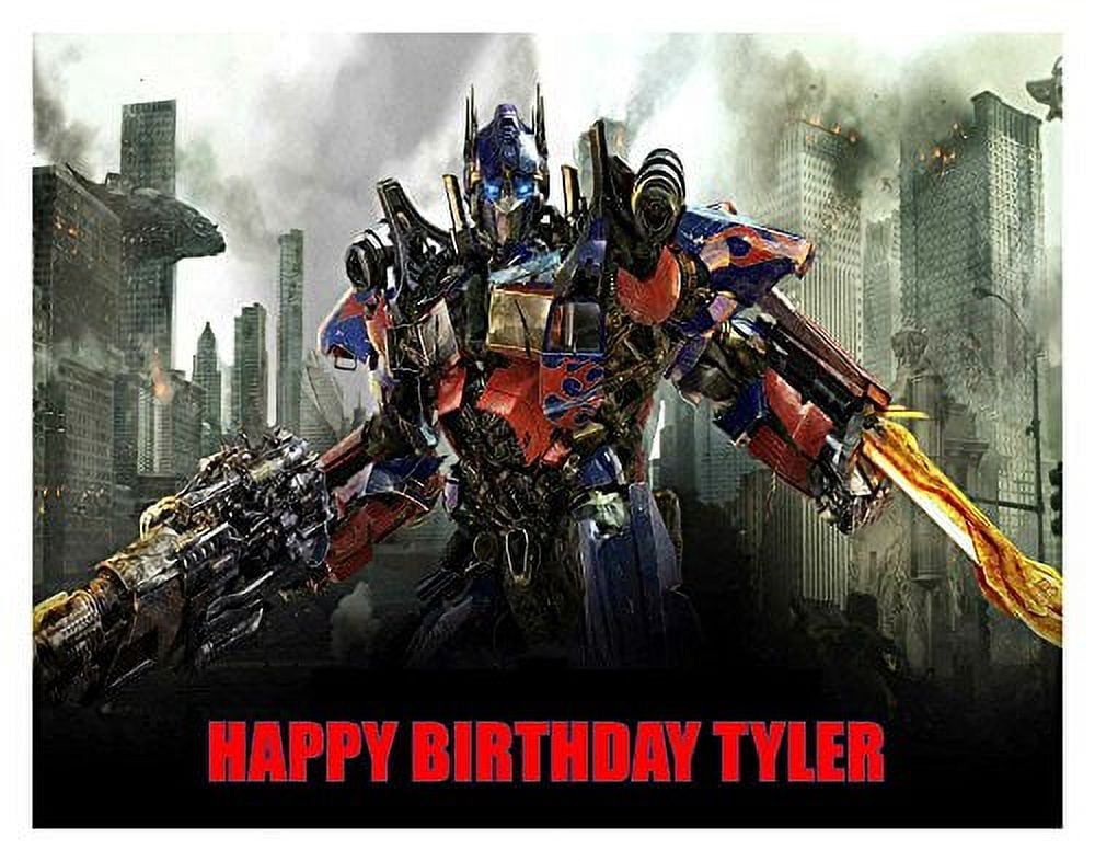 Transformers Edible Cake Image Decoration Topper - Walmart.com