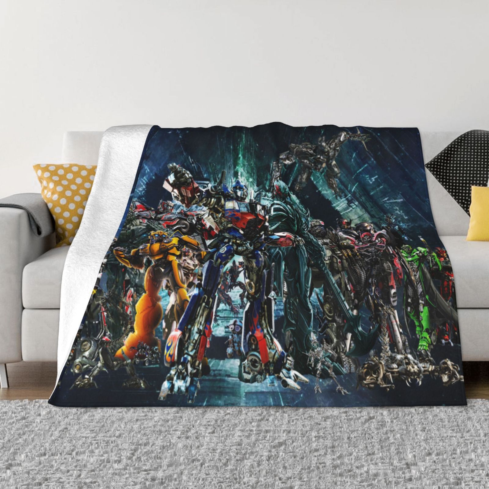 Transformers Fleece Blanket Super Soft Warm Throw Blankets, Plush Cozy ...