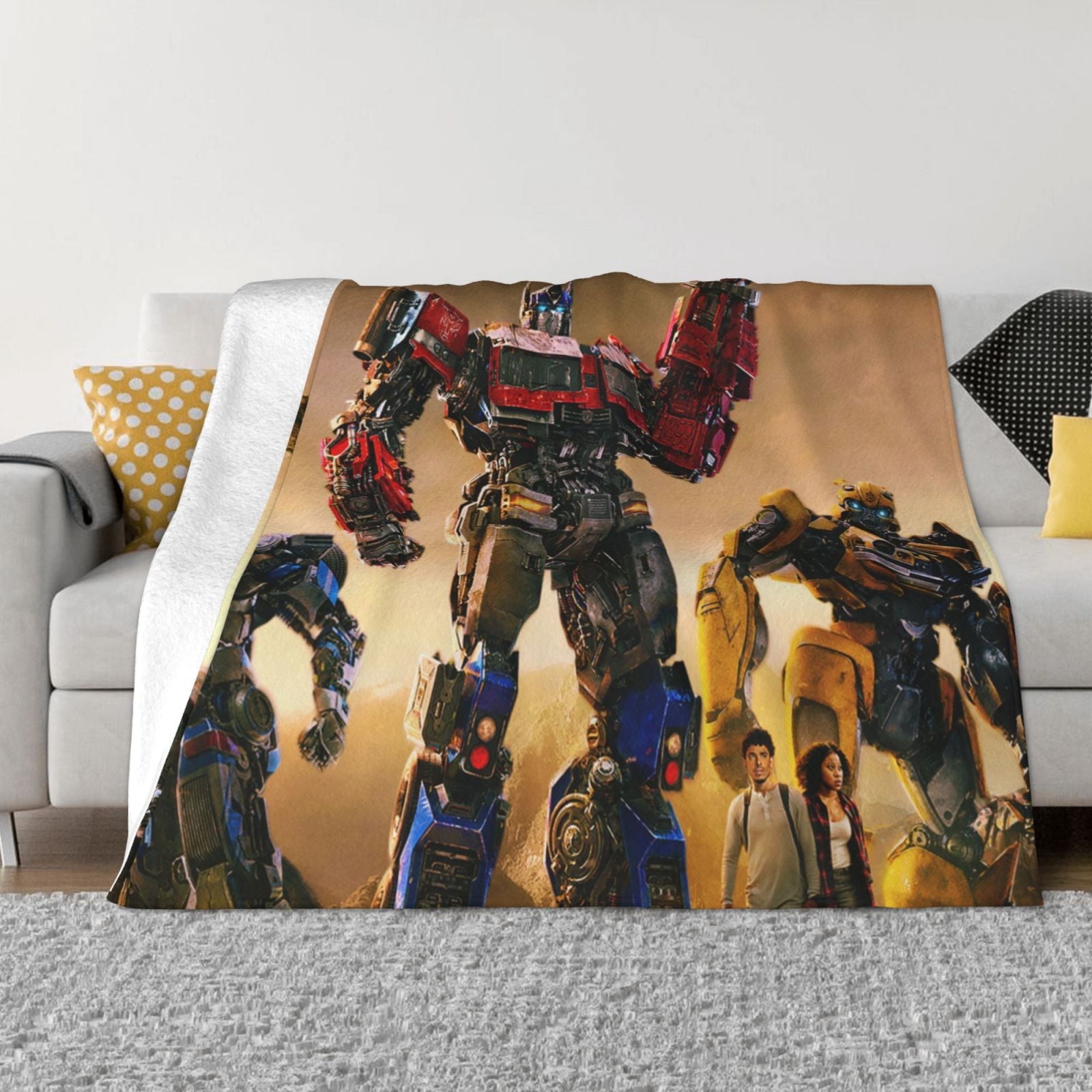 Transformers Fleece Blanket Super Soft Warm Throw Blankets, Plush Cozy ...