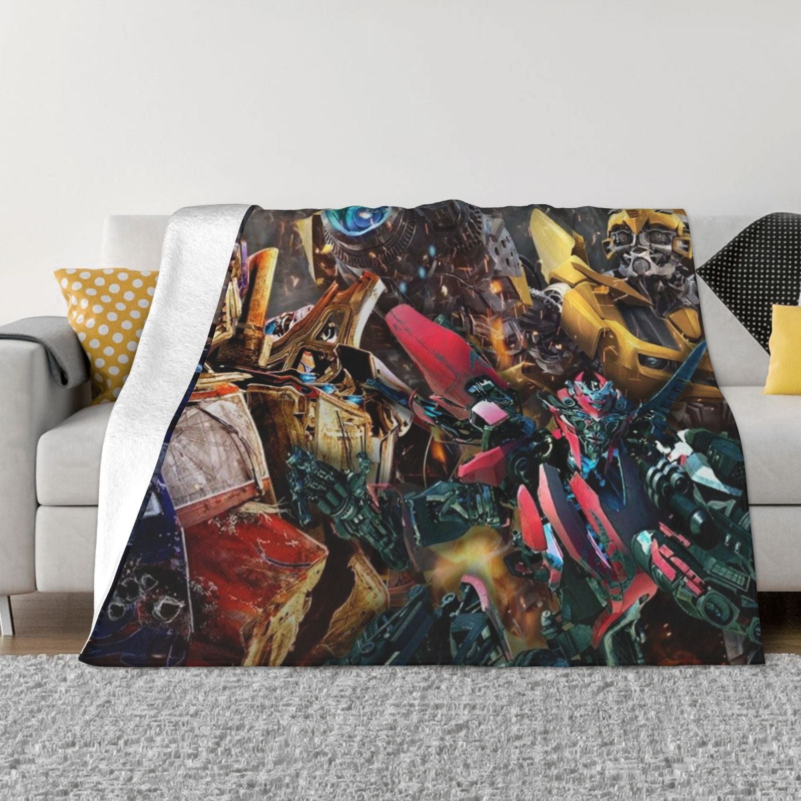 Transformers Fleece Blanket Super Soft Warm Throw Blankets, Plush Cozy ...