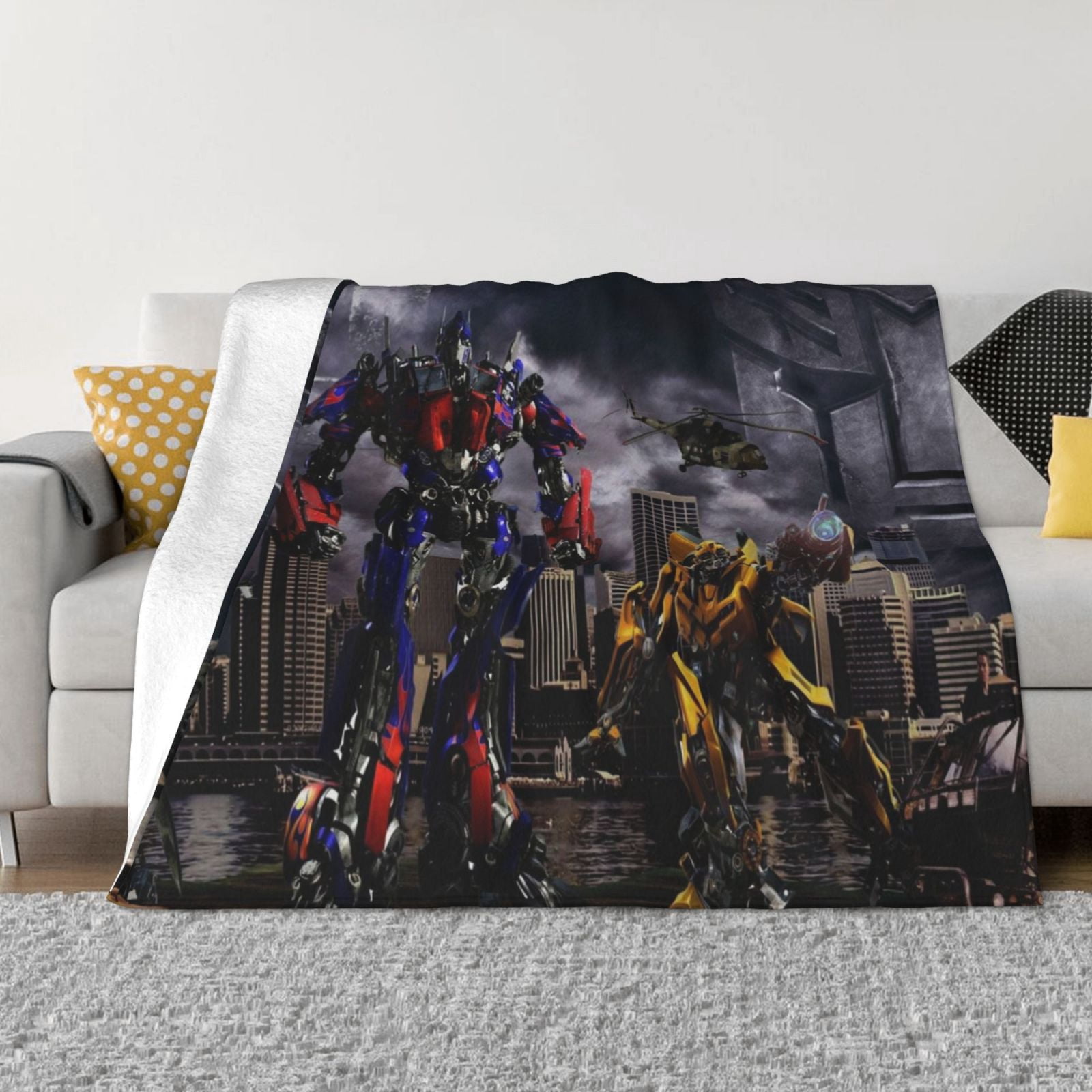 Transformers Fleece Blanket Super Soft Warm Throw Blankets, Plush Cozy ...