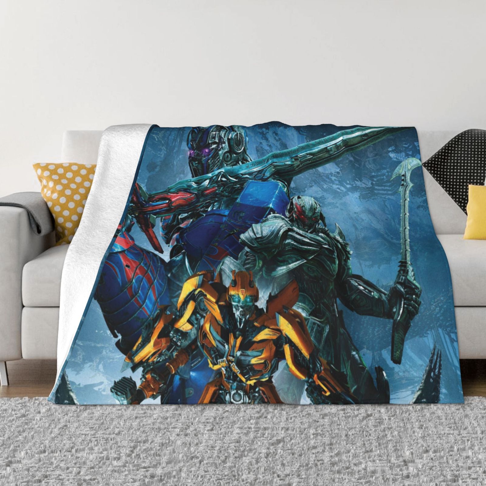 Transformers Fleece Blanket Super Soft Warm Throw Blankets, Plush Cozy ...