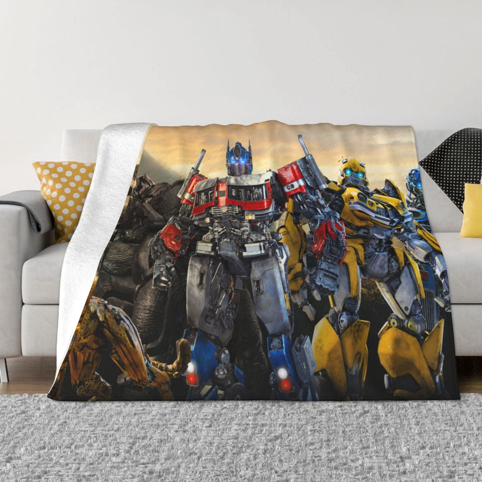 Transformers Fleece Blanket Super Soft Warm Throw Blankets, Plush Cozy ...