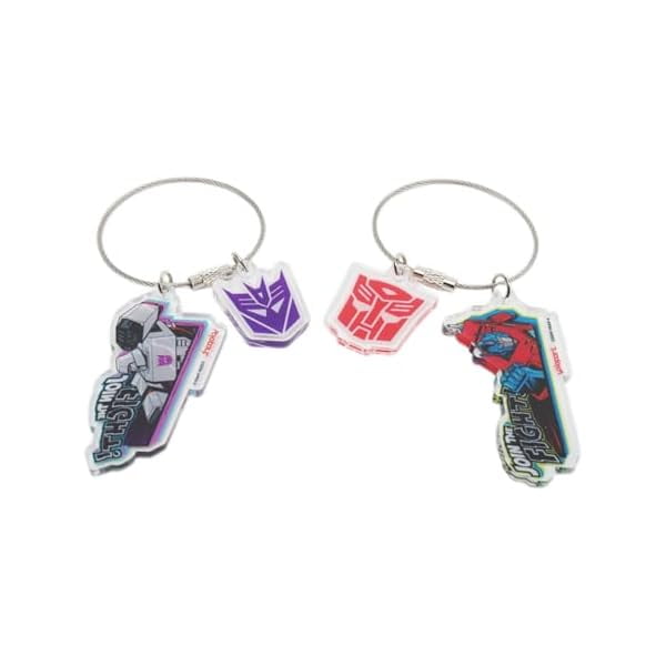 Transformers G1 Keychain Set - Optimus Prime & Megatron - Classic Metal ...
