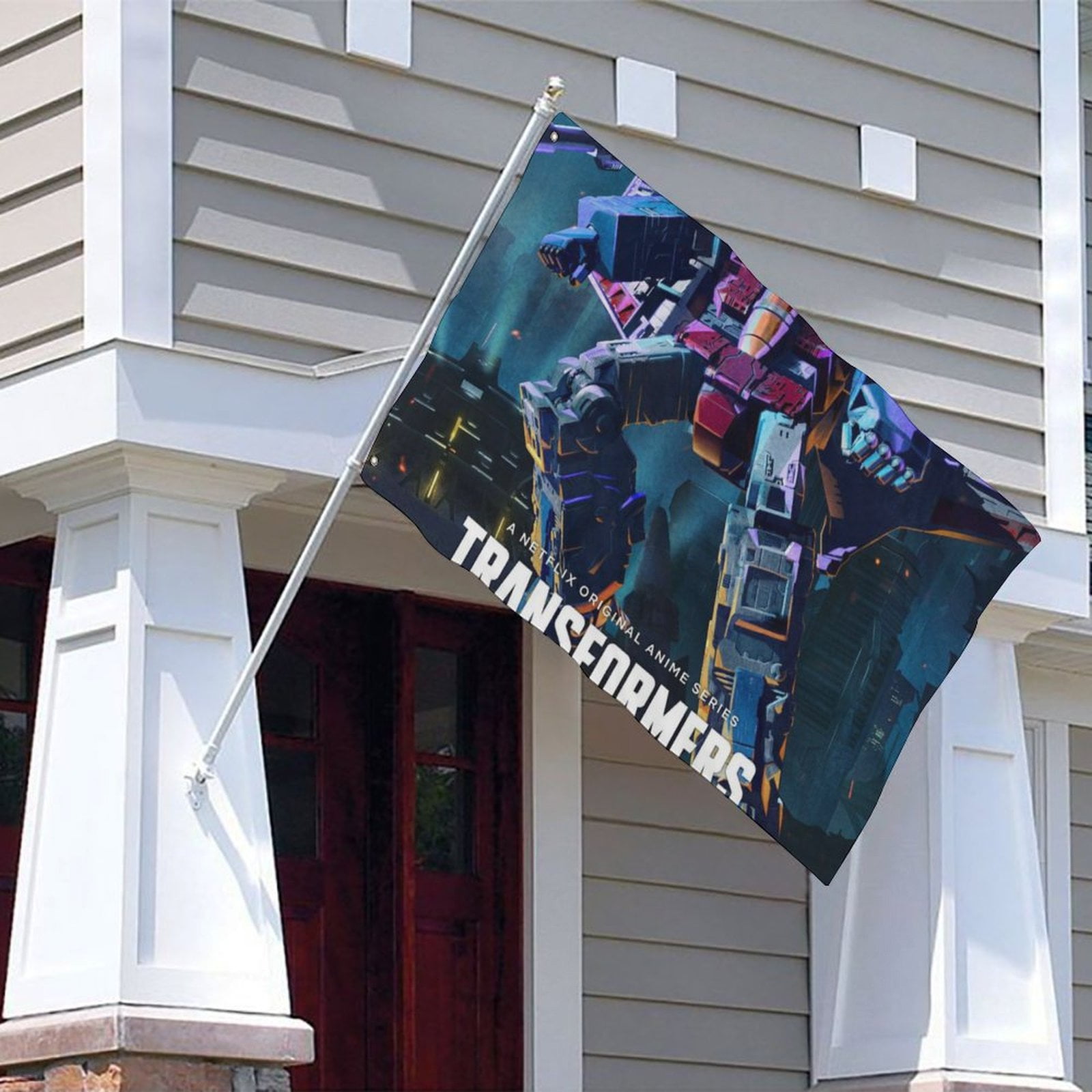 Transformers Garden Banner - Double-Sided House Outdoor Flag for Yard ...