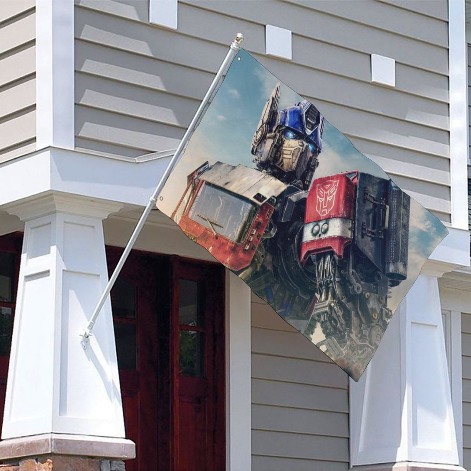 Transformers Garden Banner - Double-Sided House Outdoor Flag for Yard ...