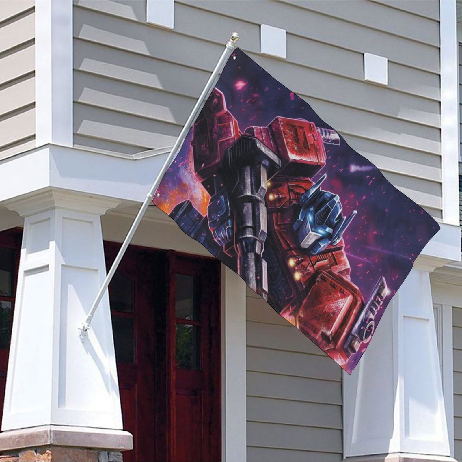 Transformers Garden Banner - Double-Sided House Outdoor Flag for Yard ...