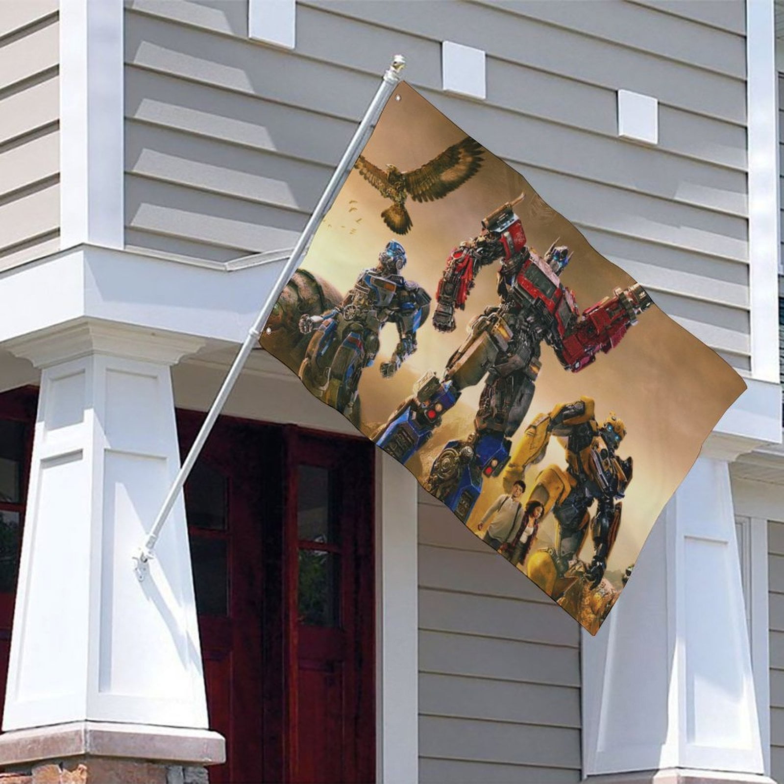 Transformers Garden Banner - Double-Sided House Outdoor Flag for Yard ...