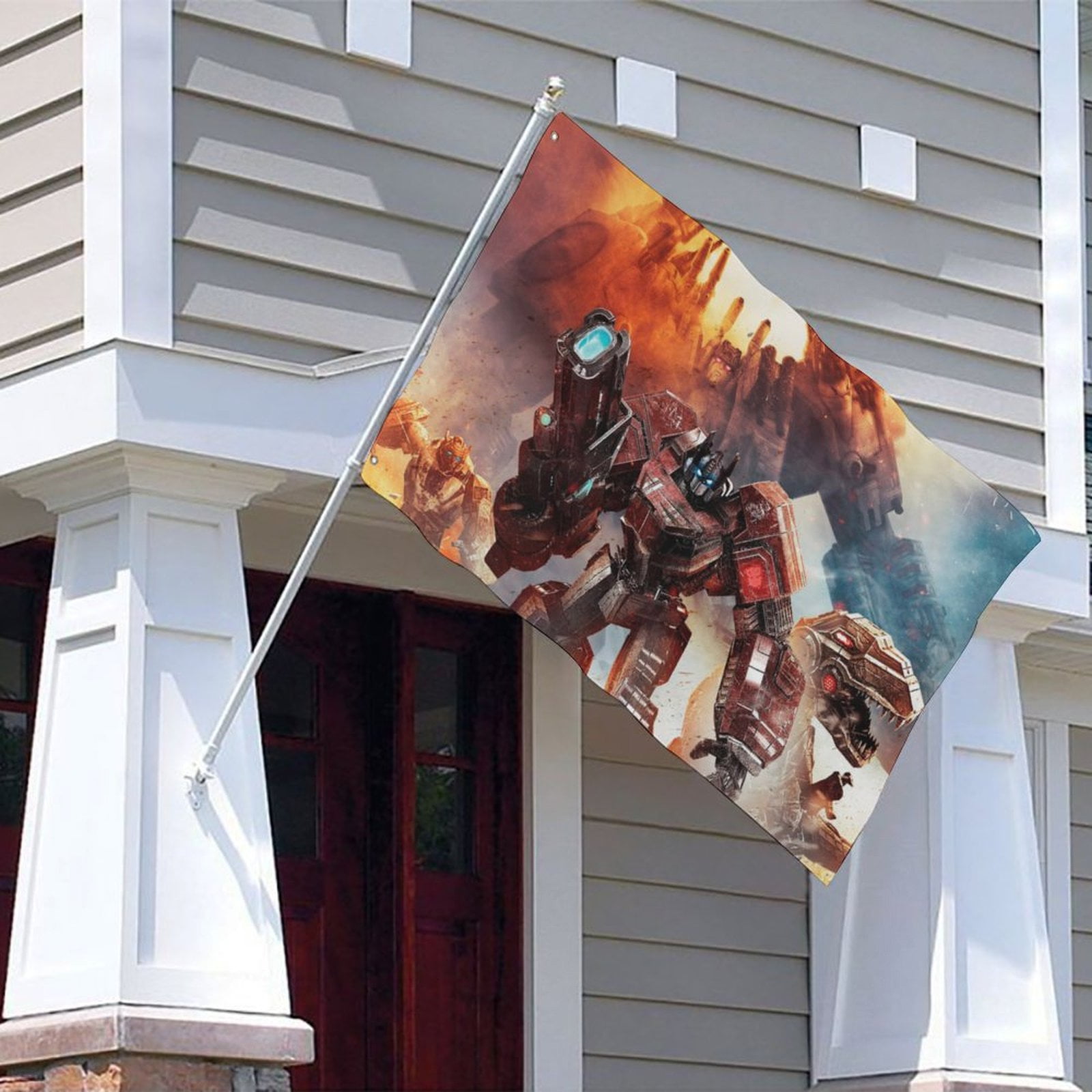 Transformers Garden Banner - Double-Sided House Outdoor Flag for Yard ...