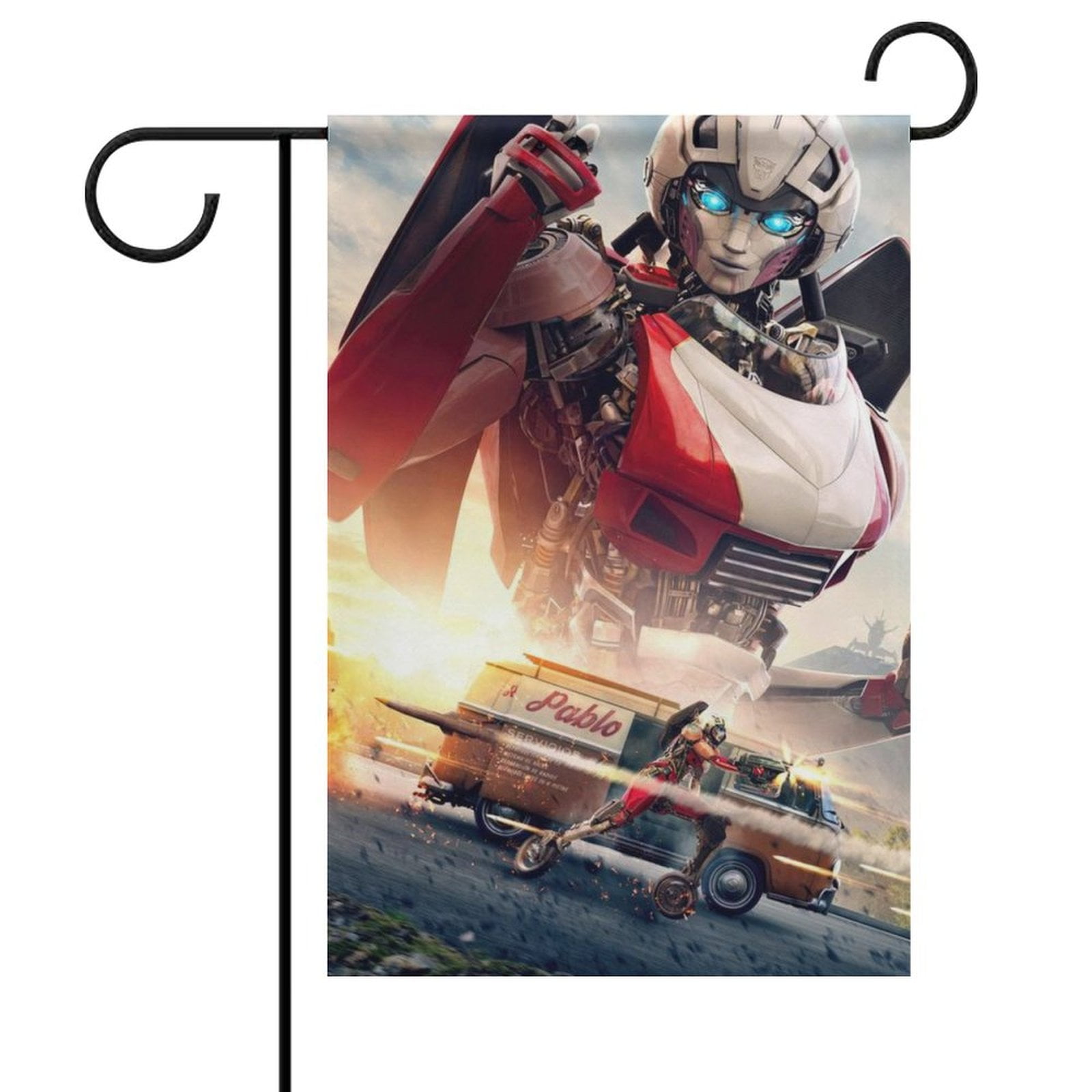 Transformers Garden Banner - Double-Sided House Outdoor Flag for Yard ...