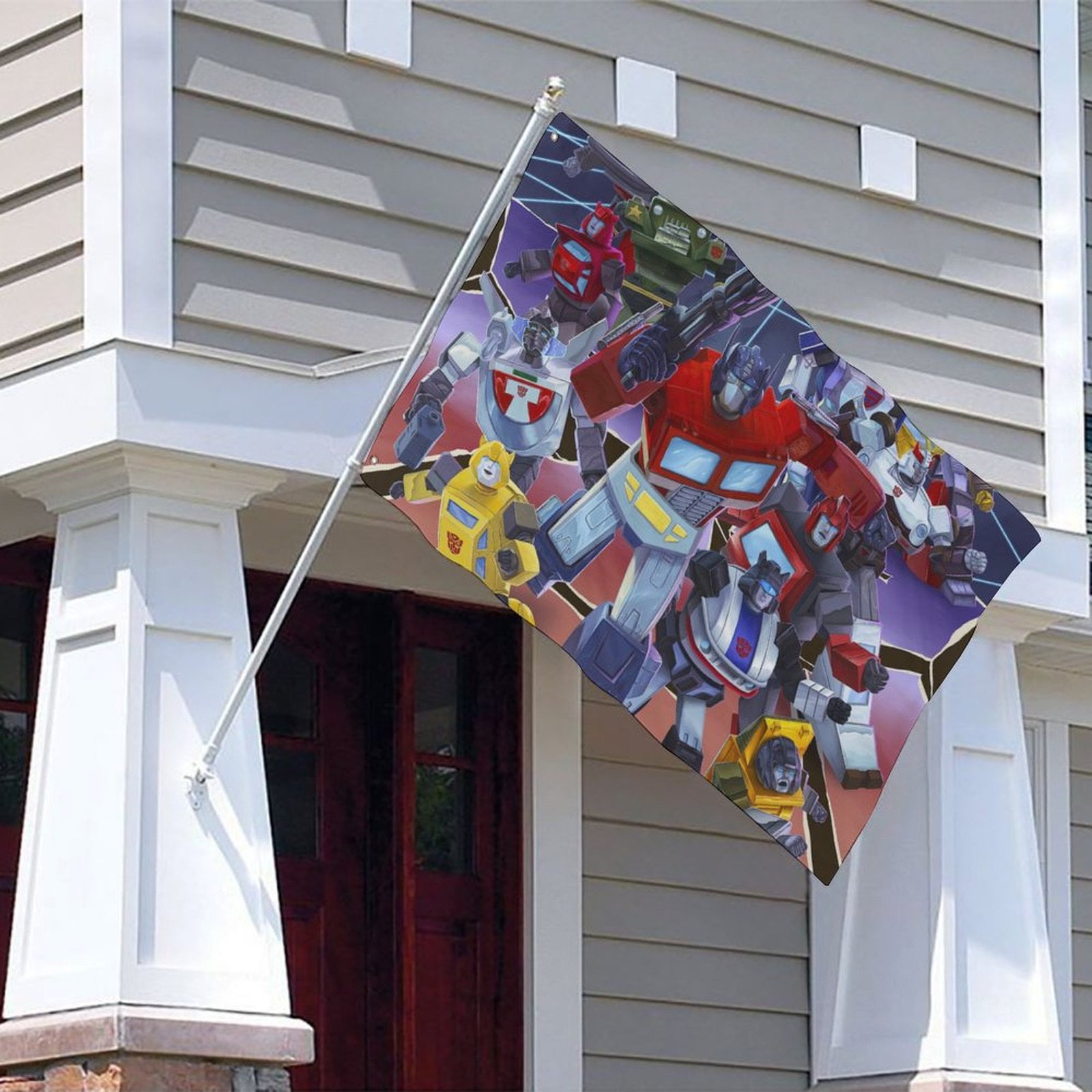 Transformers Garden Banner - Double-Sided House Outdoor Flag for Yard ...