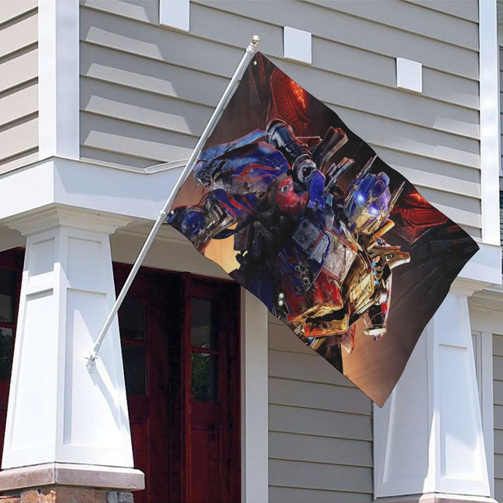 Transformers Garden Banner - Double-Sided House Outdoor Flag for Yard ...