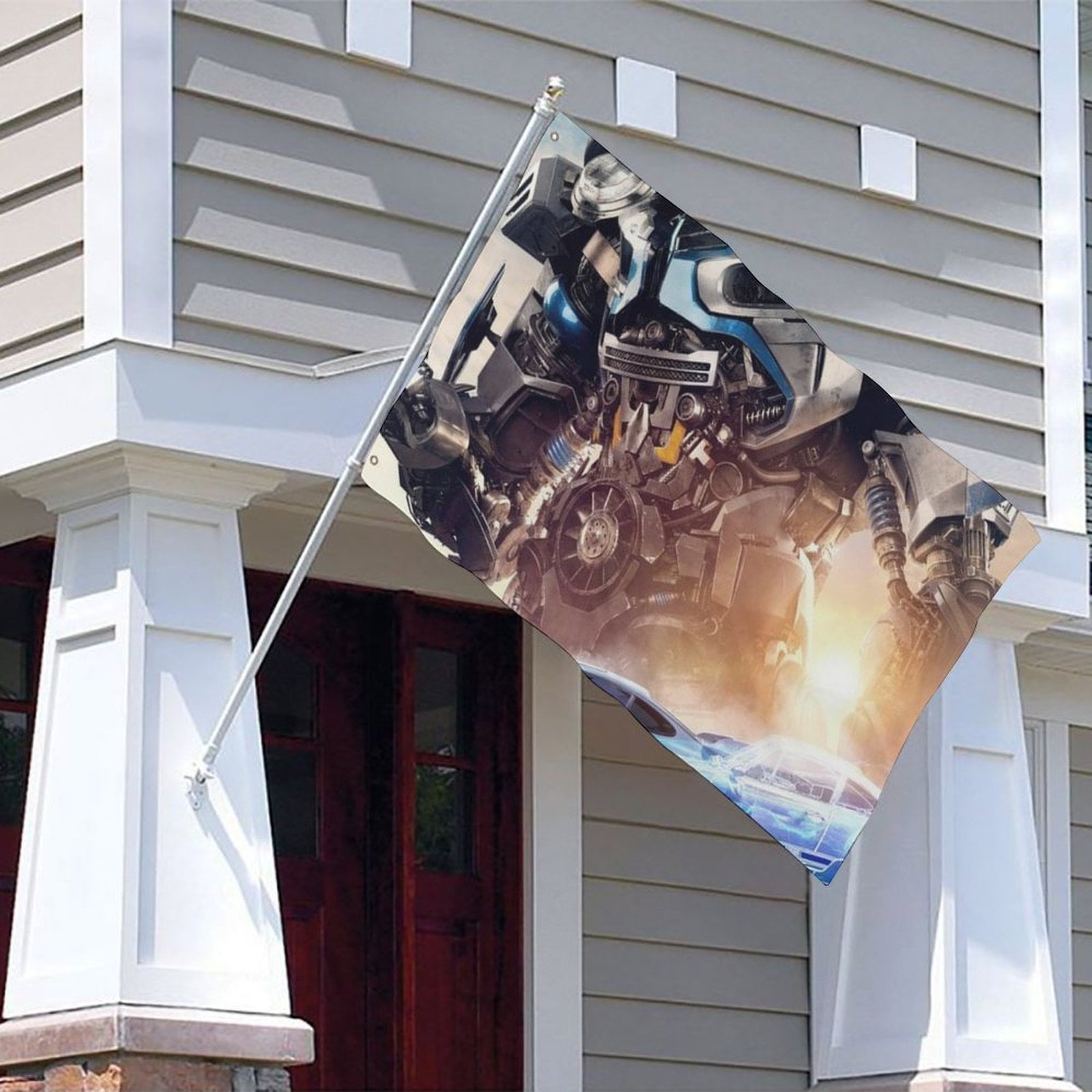 Transformers Garden Banner - Double-Sided House Outdoor Flag for Yard ...