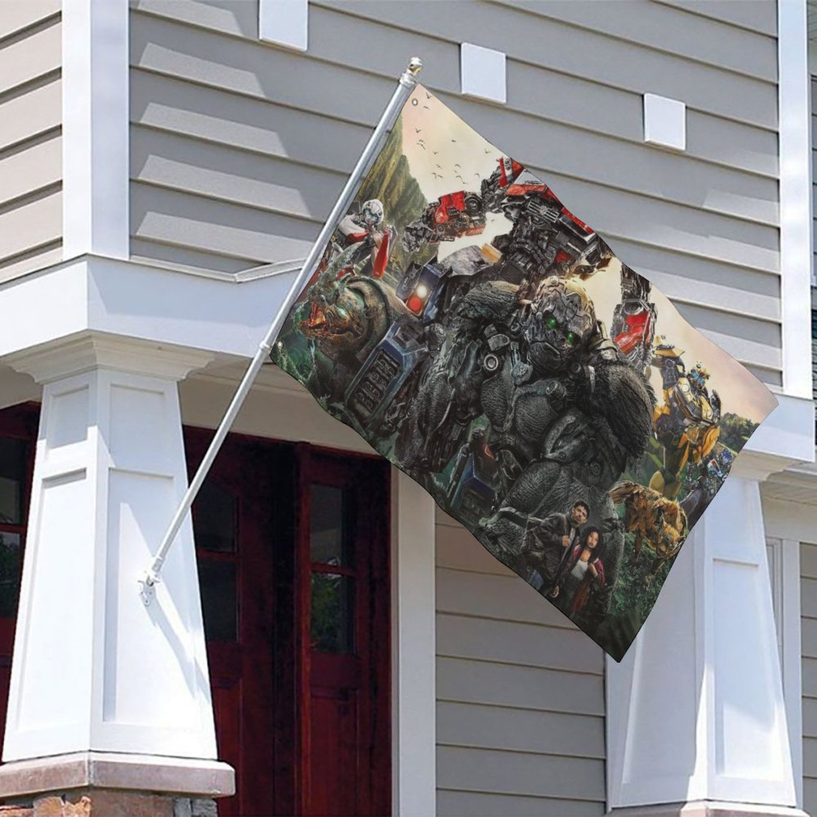 Transformers Garden Banner - Double-Sided House Outdoor Flag for Yard ...