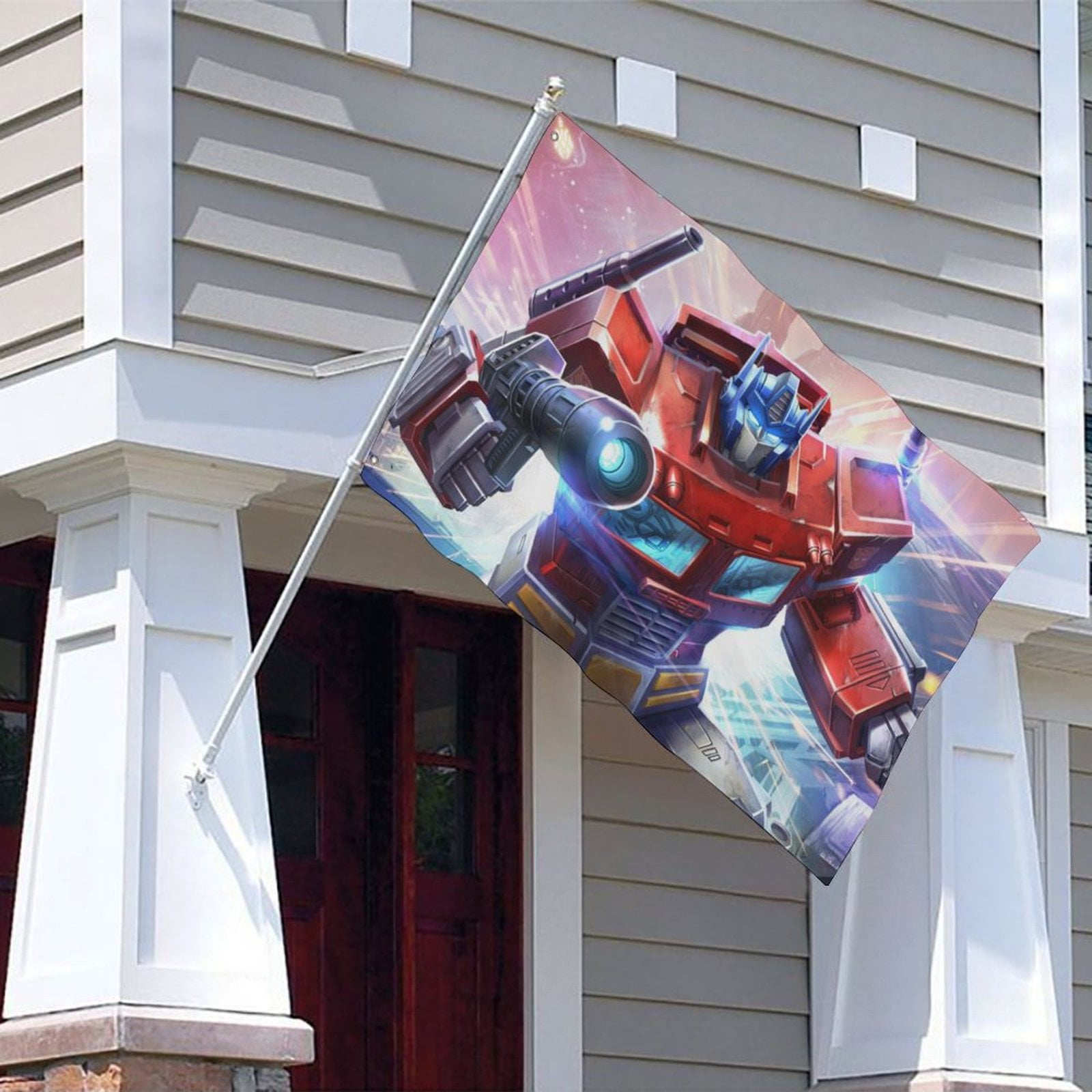 Transformers Garden Banner - Double-Sided House Outdoor Flag for Yard ...