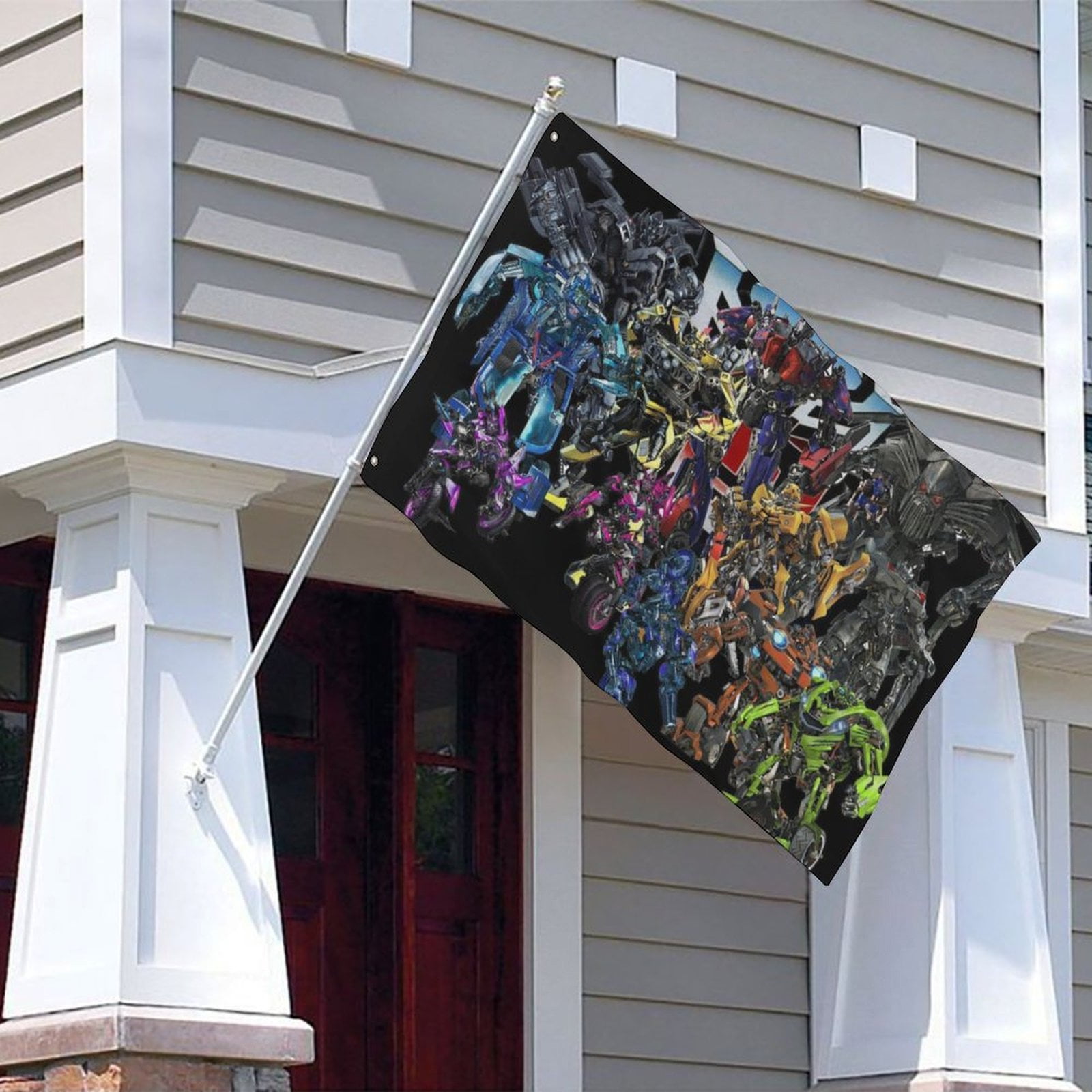 Transformers Garden Banner - Double-Sided House Outdoor Flag for Yard ...