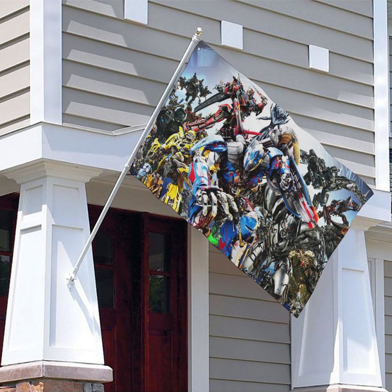 Transformers Garden Banner - Double-Sided House Outdoor Flag for Yard ...
