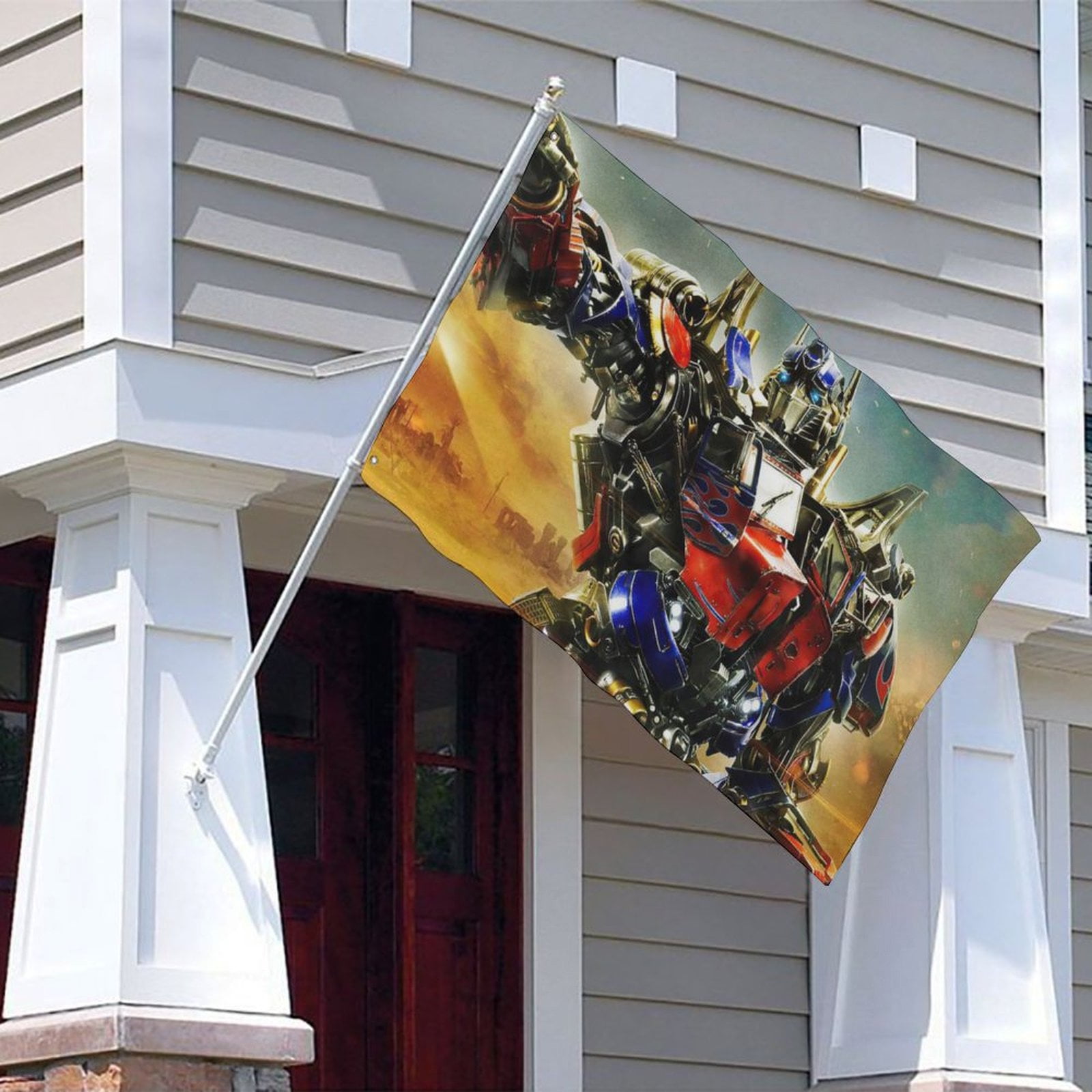 Transformers Garden Banner - Double-Sided House Outdoor Flag for Yard ...