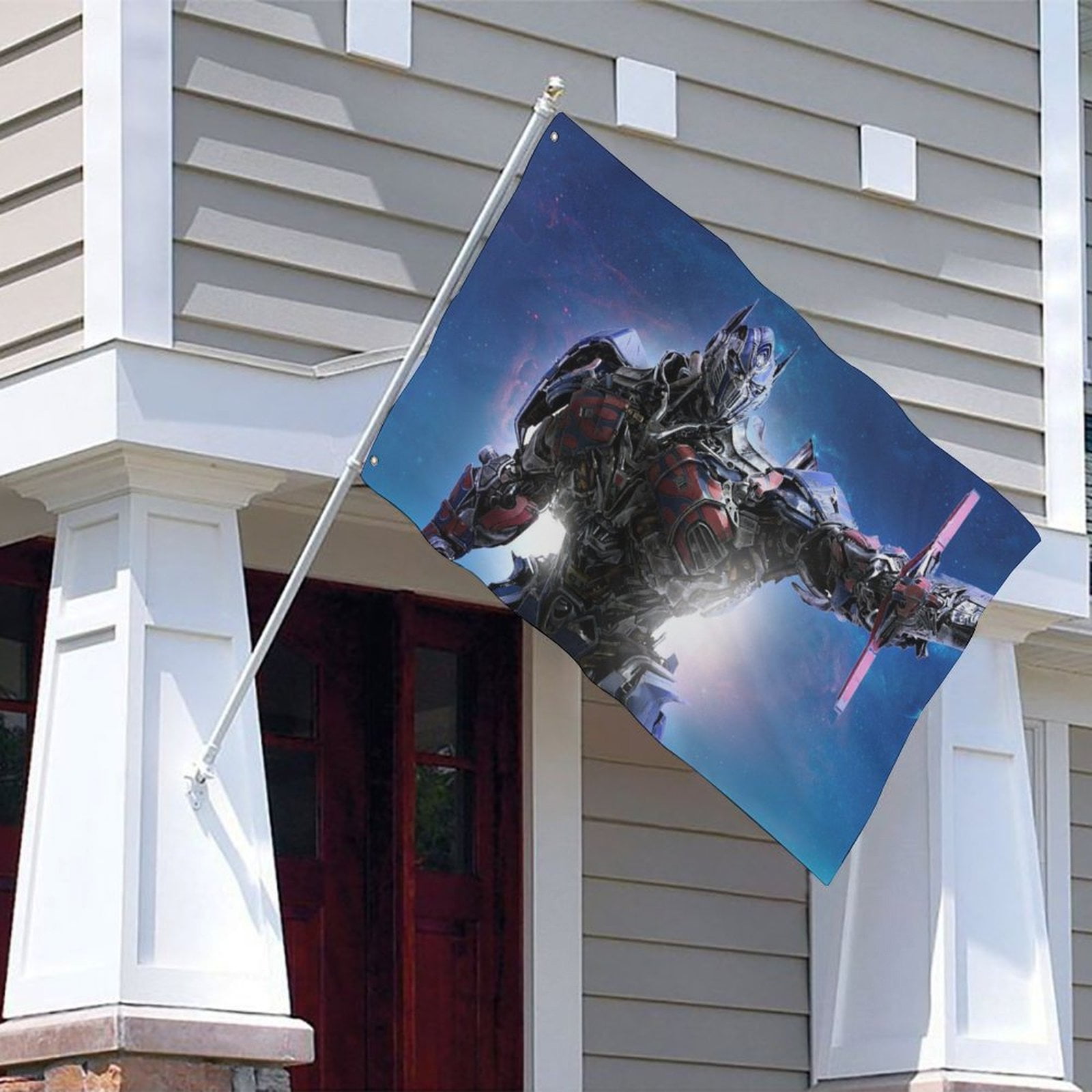 Transformers Garden Banner - Double-Sided House Outdoor Flag for Yard ...