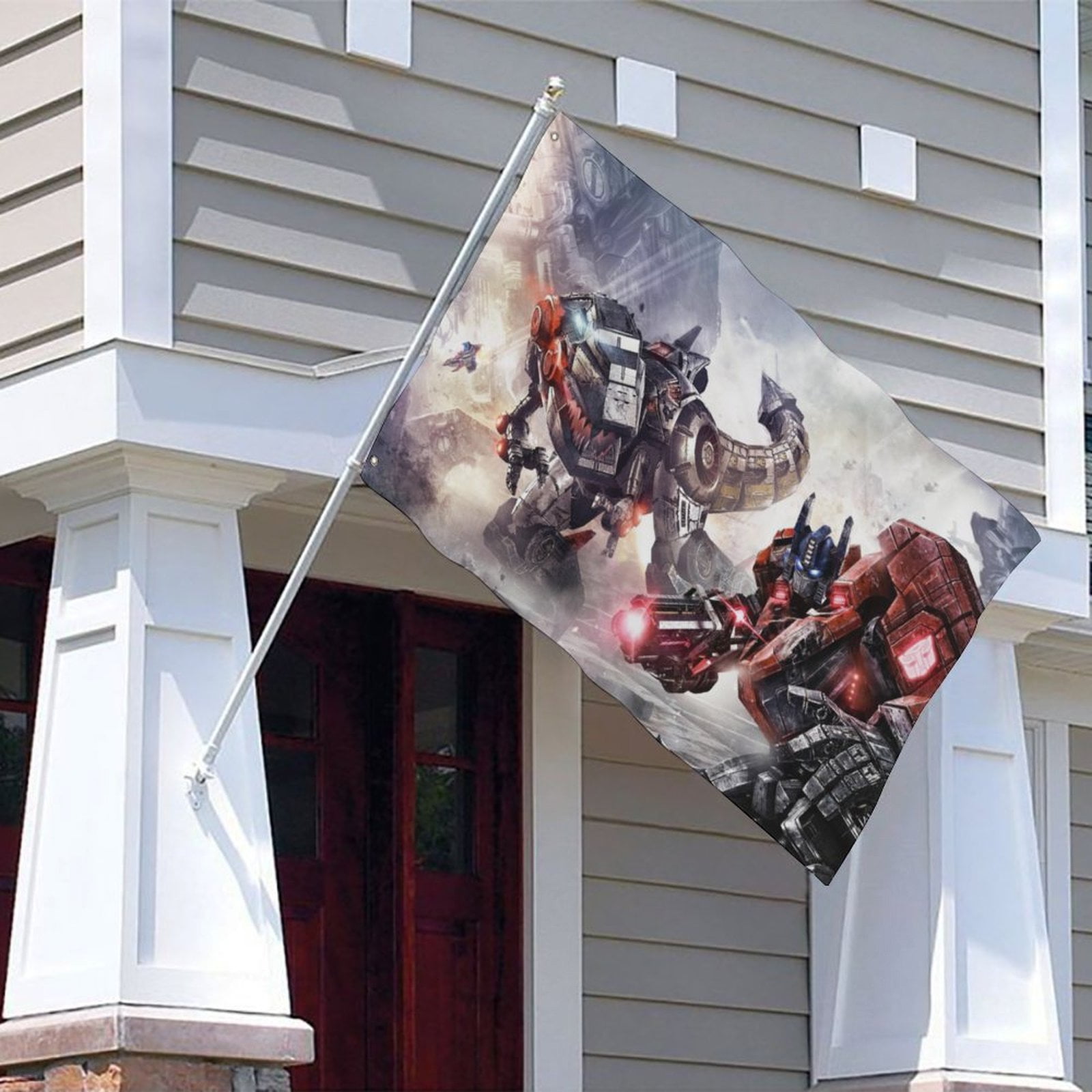 Transformers Garden Banner - Double-Sided House Outdoor Flag for Yard ...