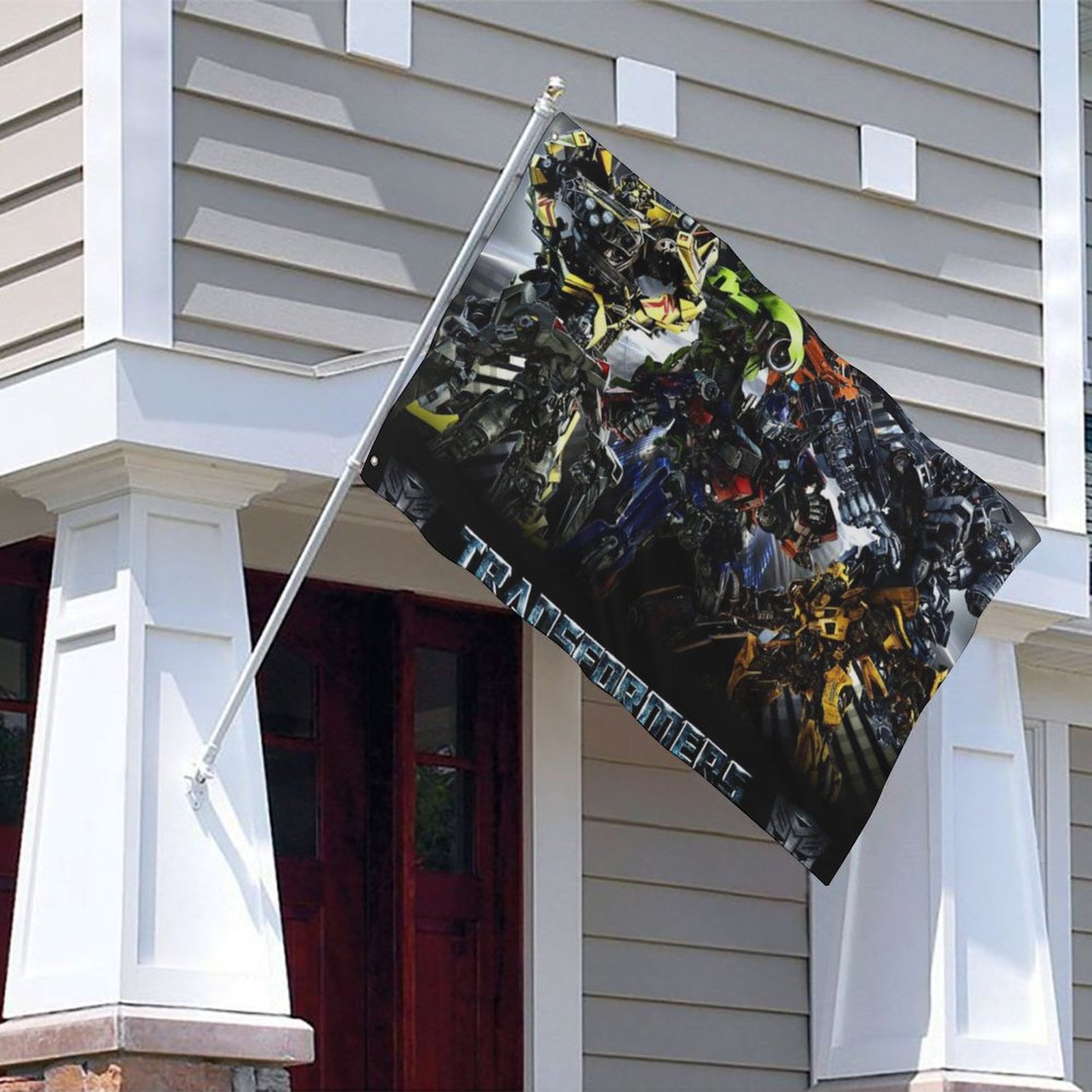 Transformers Garden Banner - Double-Sided House Outdoor Flag for Yard ...