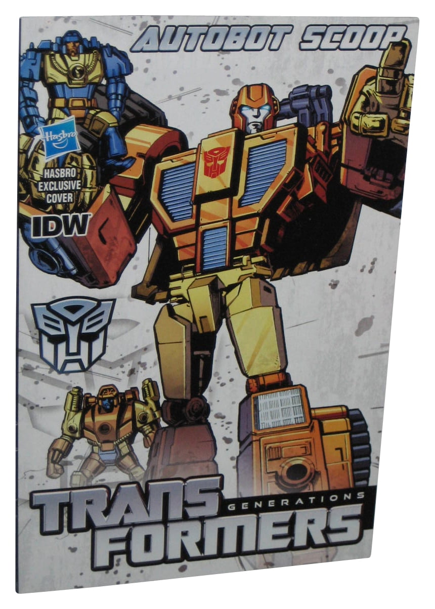 Transformers Generations IDW Autobot Scoop Hasbro Exclusive Cover Comic ...