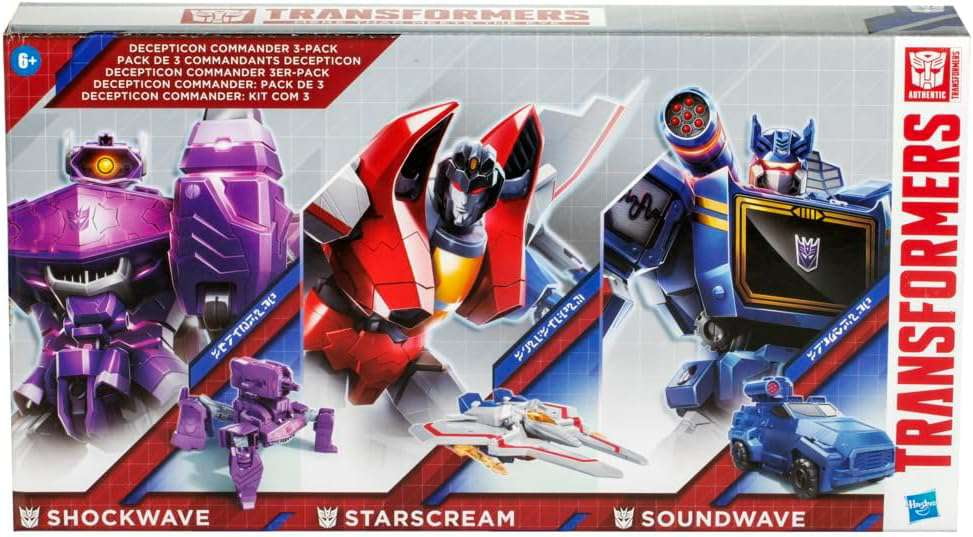 Transformers Generations Shockwave, Starscream & Soundwave Action ...