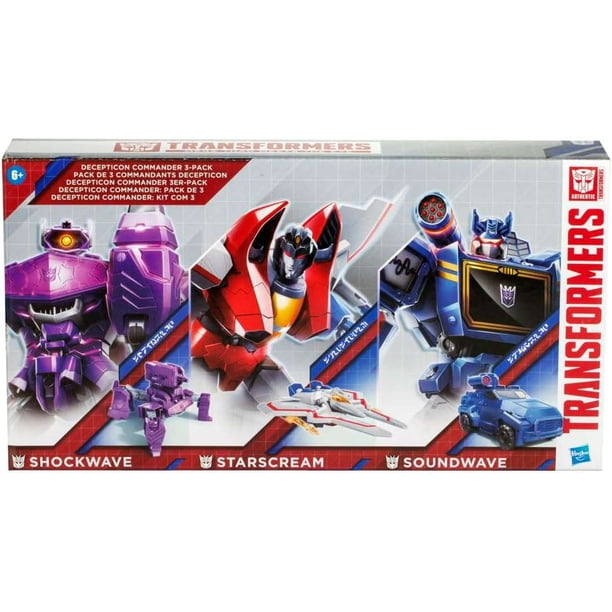 Transformers Generations Shockwave, Starscream & Soundwave Action ...