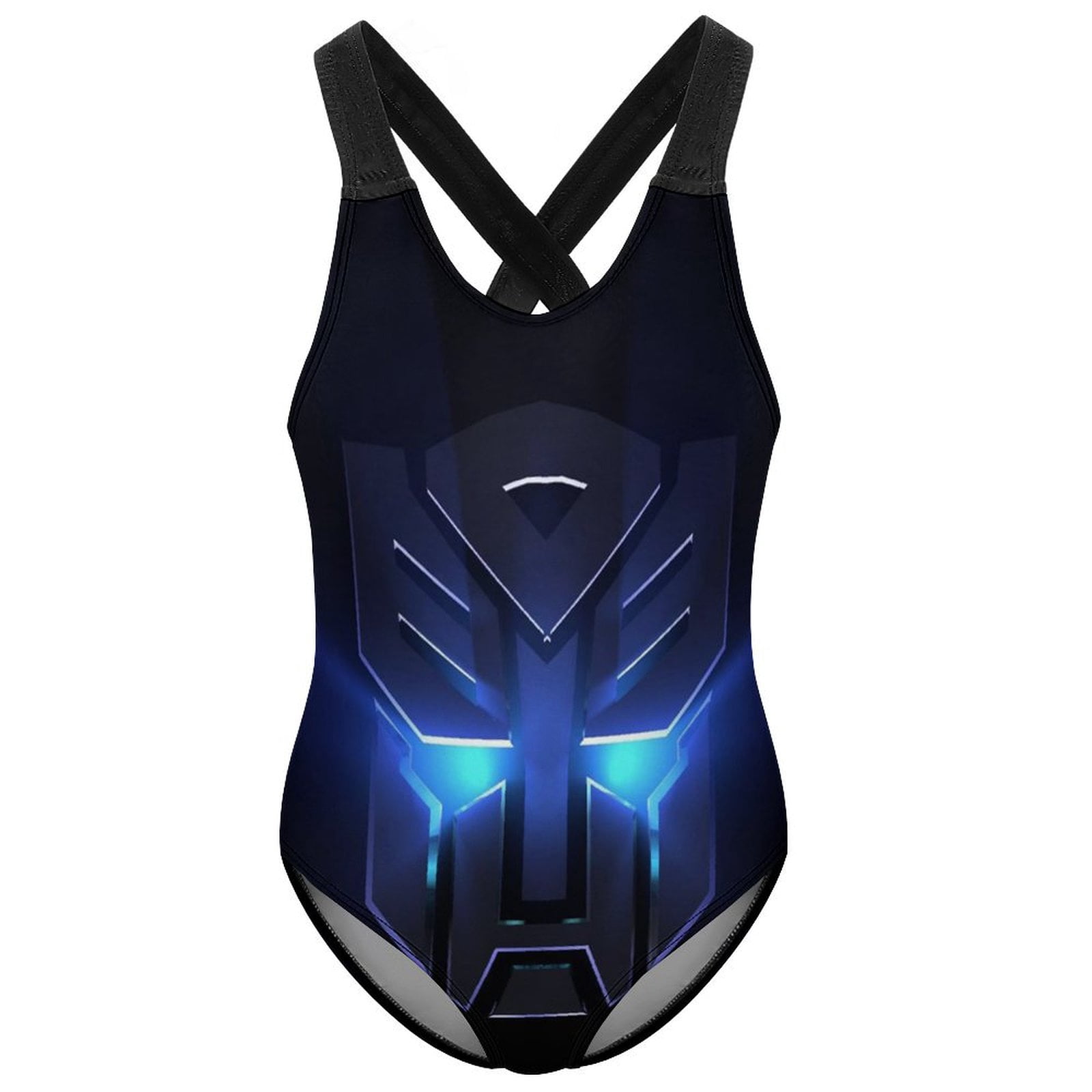 Transformers Girls Swimwear Cartoon Cross Shoulder Swimsuit Bathing ...