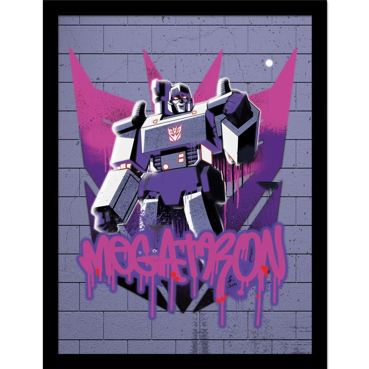 Transformers Graffiti Megatron Framed Poster - Walmart.com