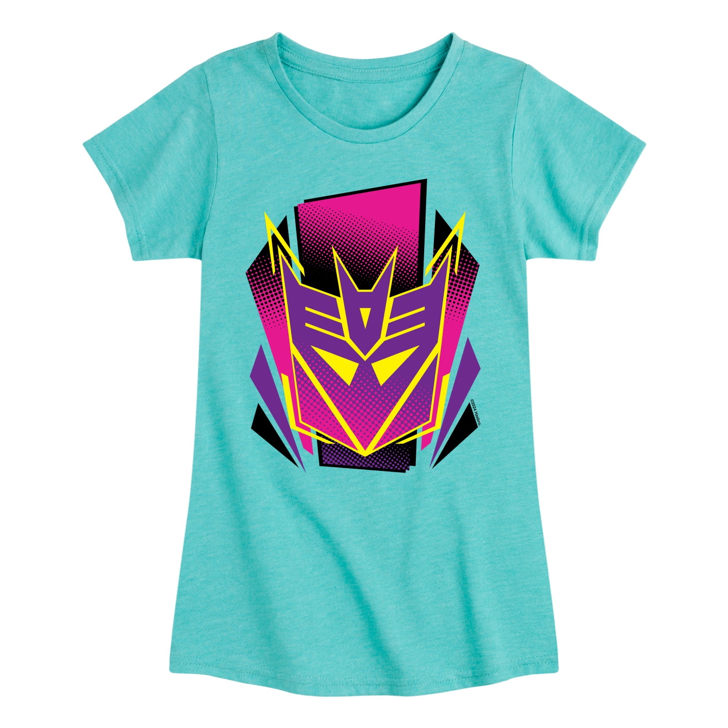 Transformers - Halftone Icon Decepticon - Girls Fitted Short Sleeve T ...