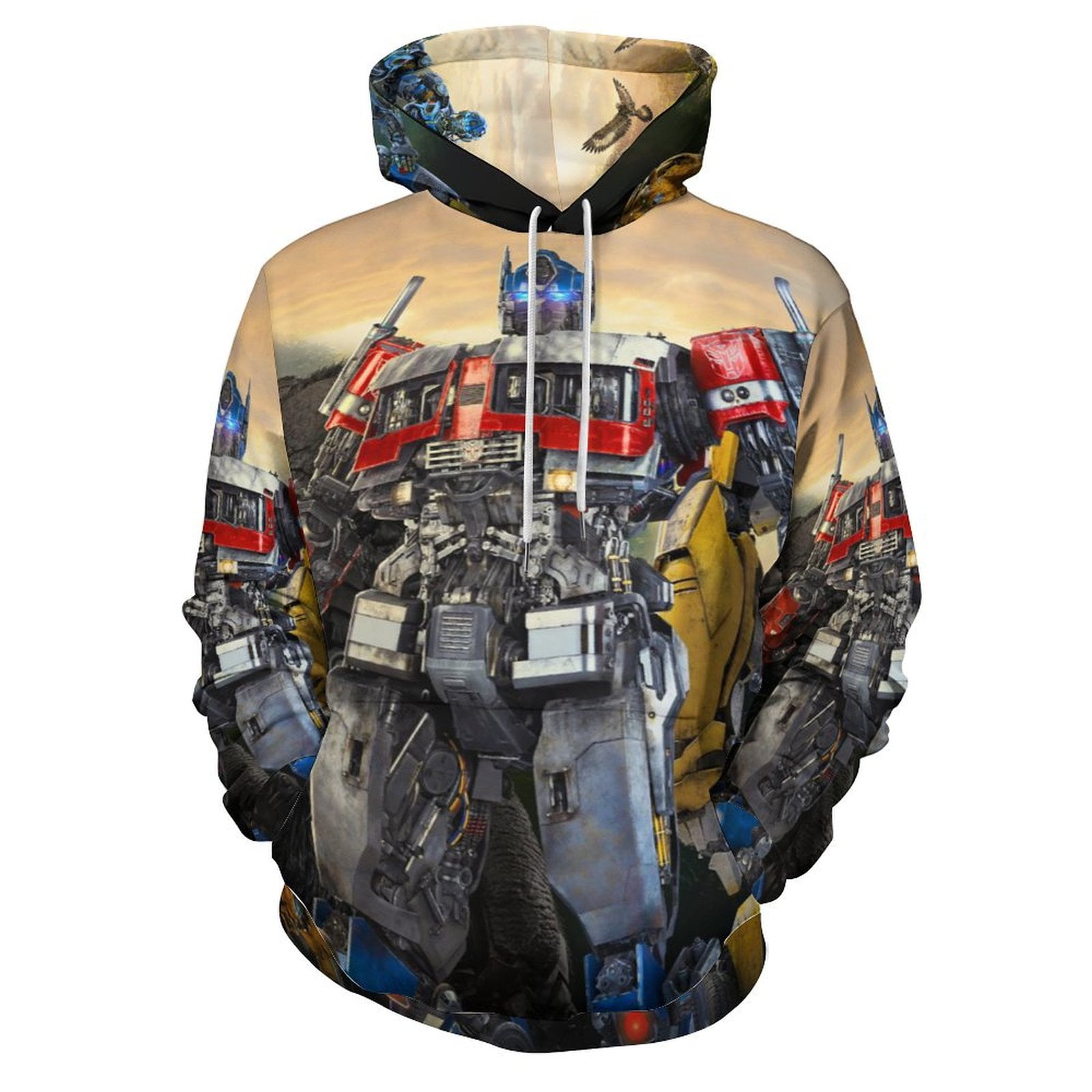 Transformers Hoodie 3D Print Pullover Hooded Long Sleeve Sweatshirts ...