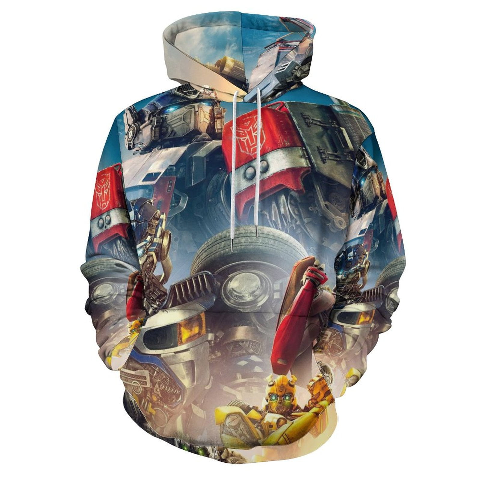 Transformers Hoodie 3D Print Pullover Hooded Long Sleeve Sweatshirts ...