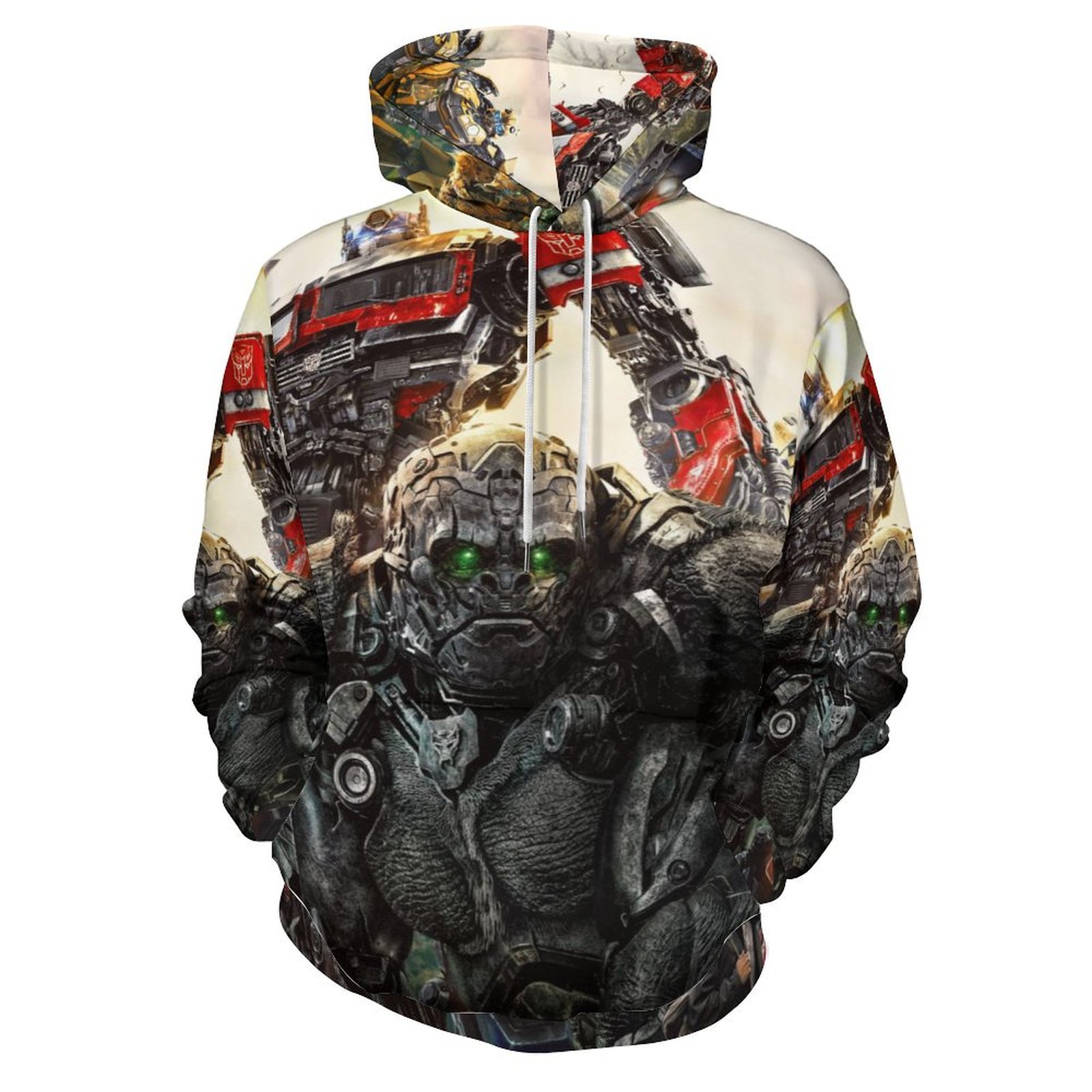 Transformers Hoodie 3D Print Pullover Hooded Long Sleeve Sweatshirts ...