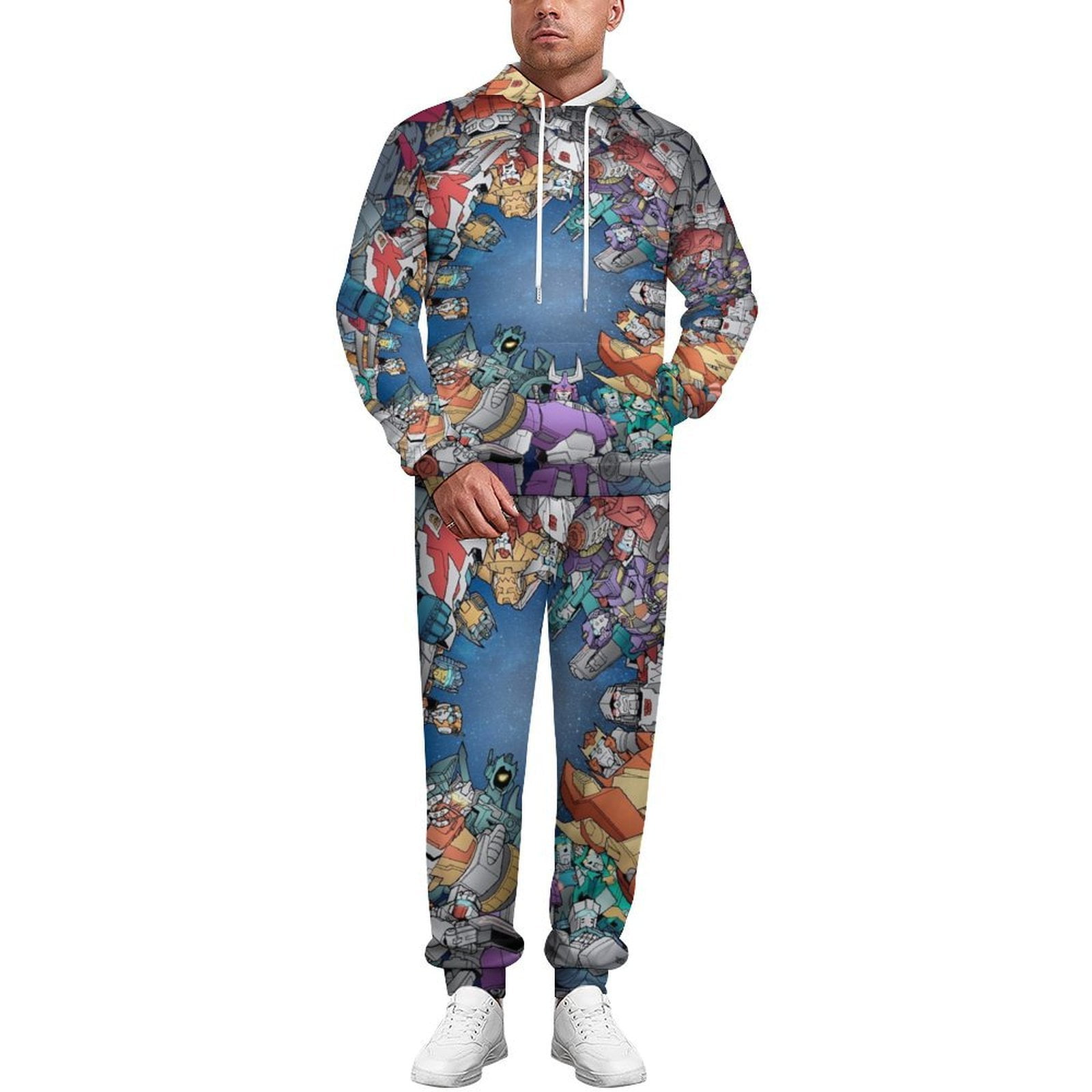 Transformers Hoodie and Sweatpants Set Hooded Sweatshirt Pants 2 Piece ...