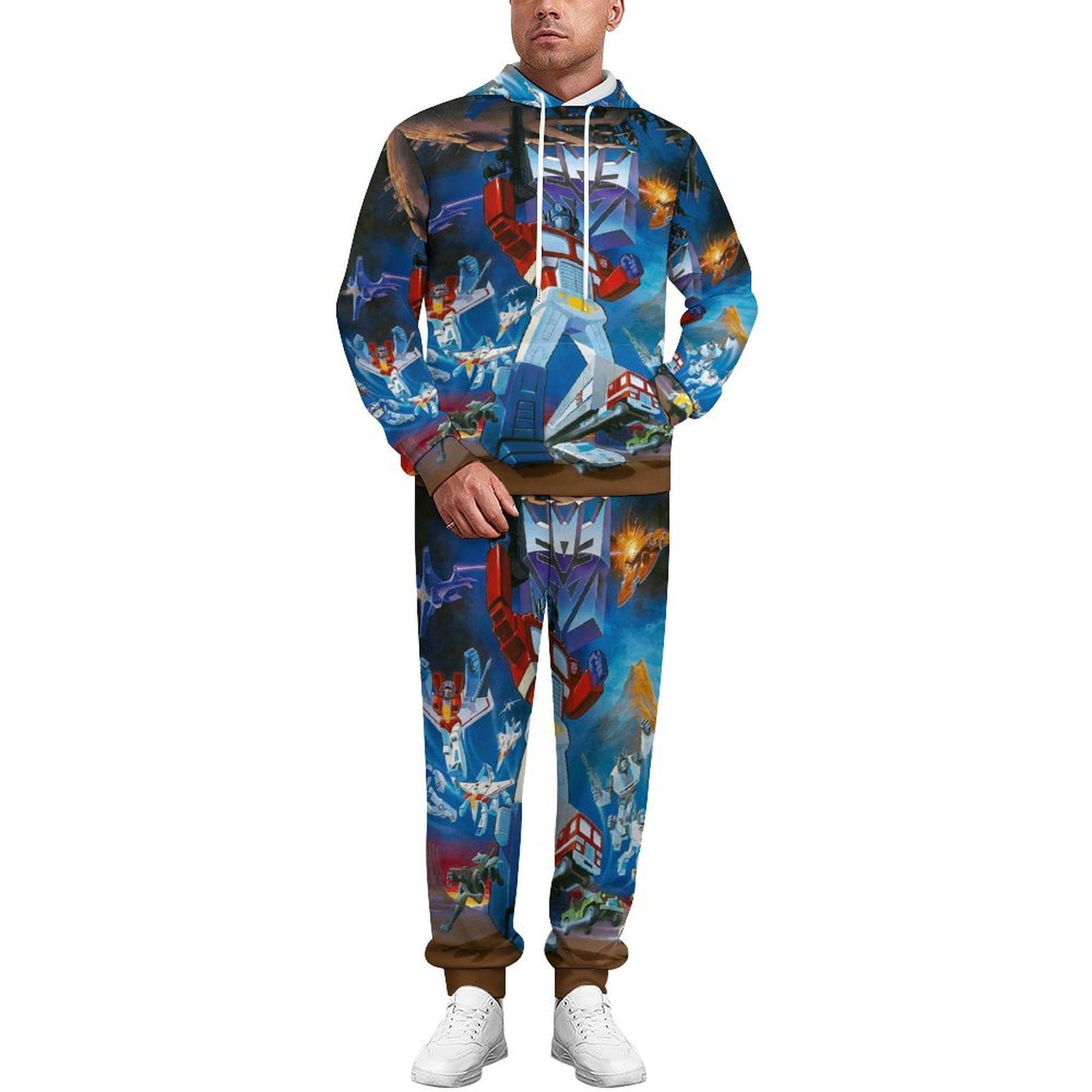 Transformers Hoodie and Sweatpants Set Hooded Sweatshirt Pants 2 Piece ...