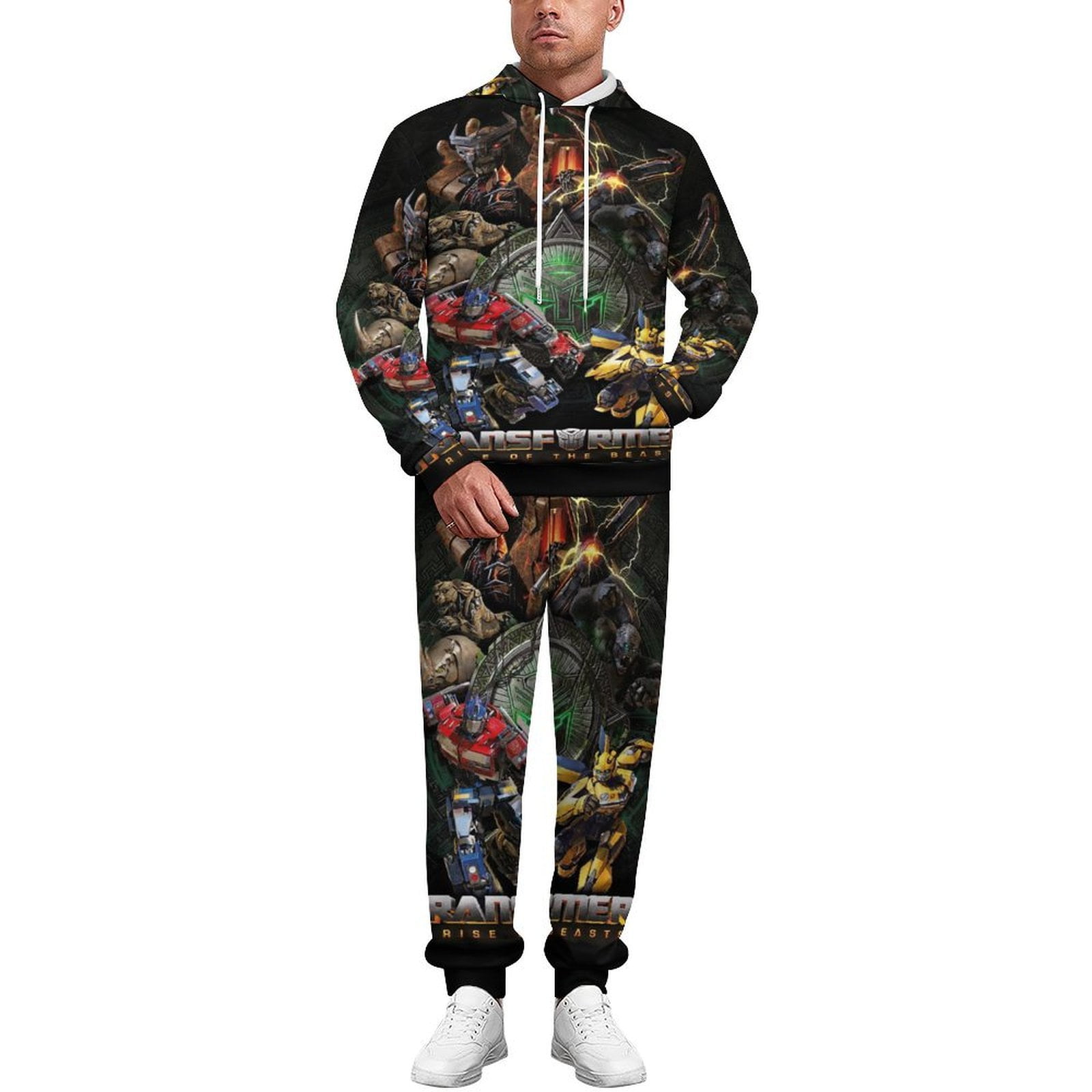 Transformers Hoodie and Sweatpants Set Hooded Sweatshirt Pants 2 Piece ...