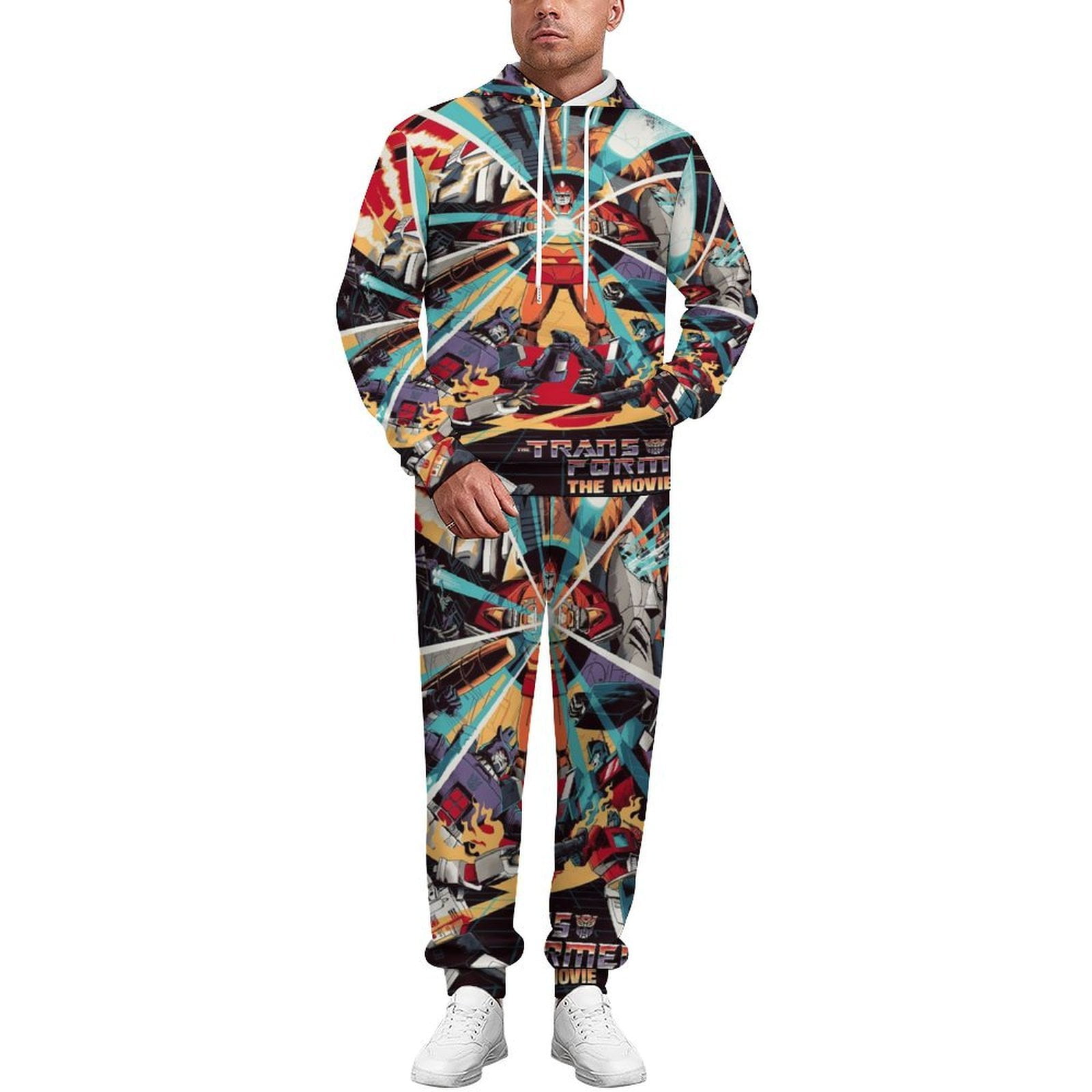 Transformers Hoodie and Sweatpants Set Hooded Sweatshirt Pants 2 Piece ...