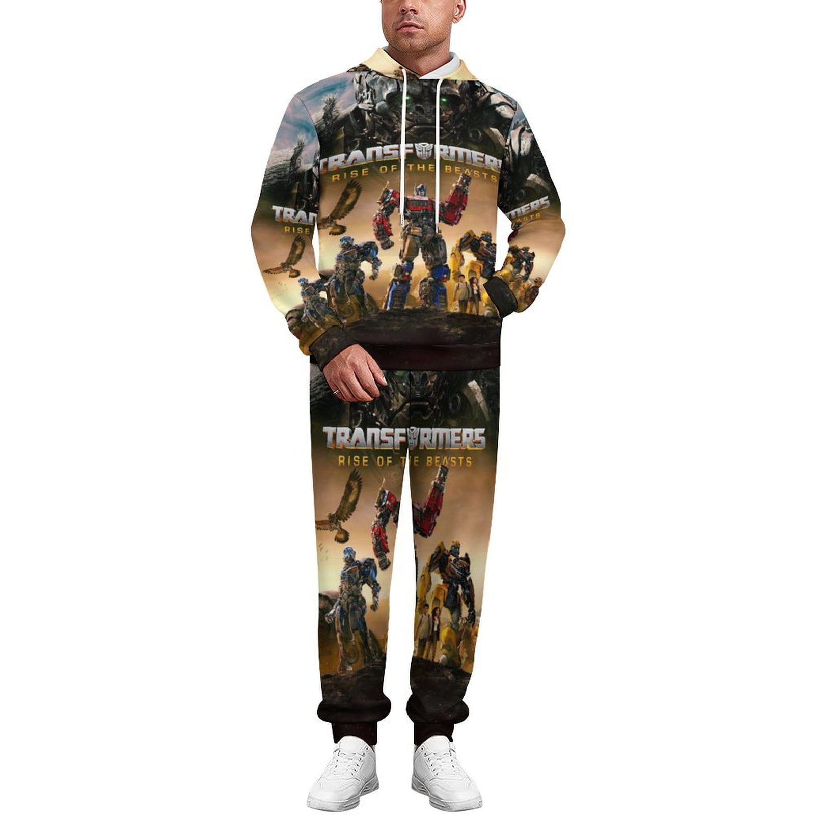 Transformers Hoodie and Sweatpants Set Hooded Sweatshirt Pants 2 Piece ...