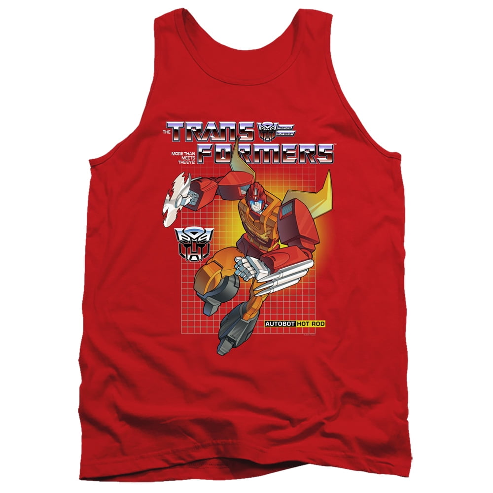 Transformers Hot Rod Adult Tank Top Red - Walmart.com