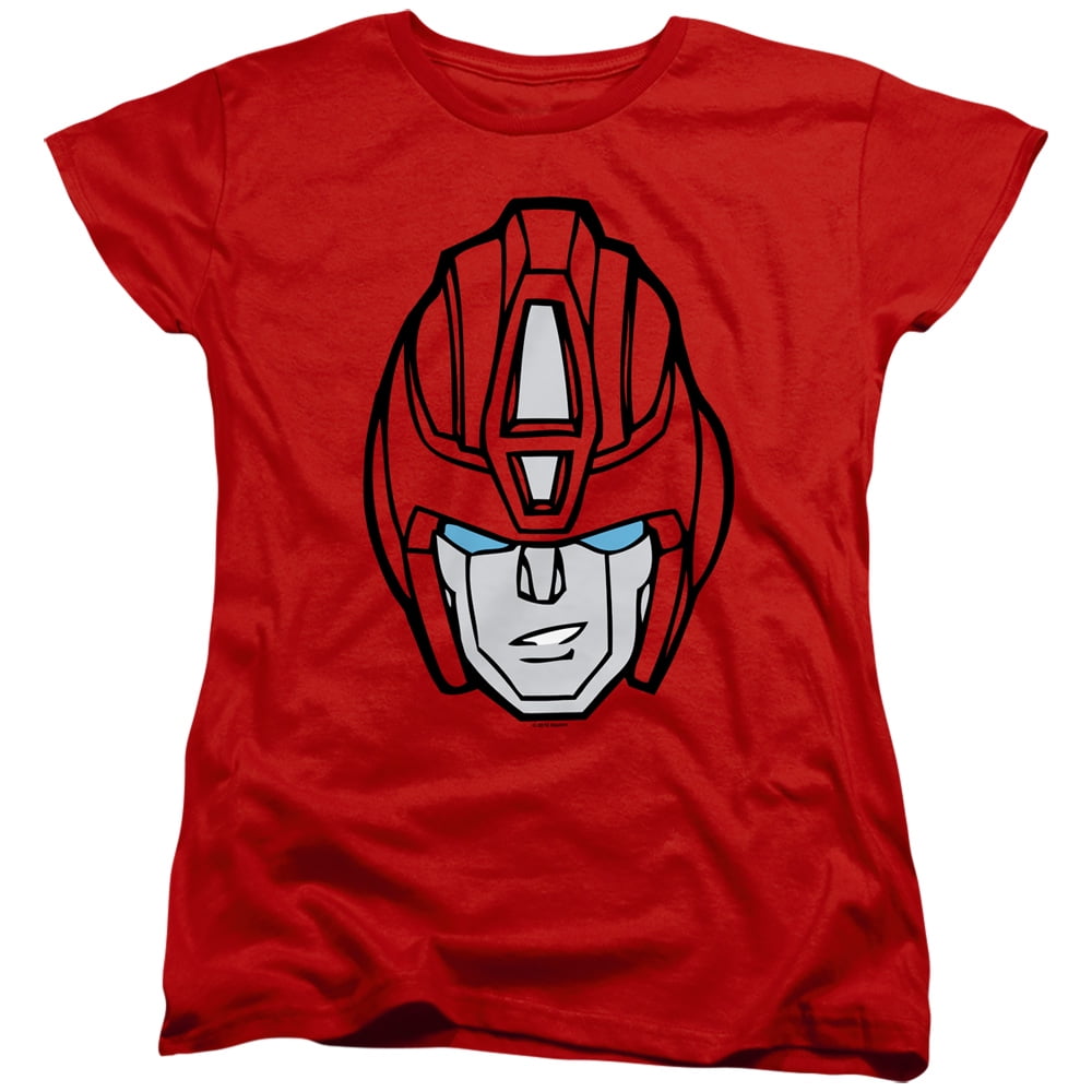 Transformers Hot Rod Head S/S Women's T-Shirt Red - Walmart.com
