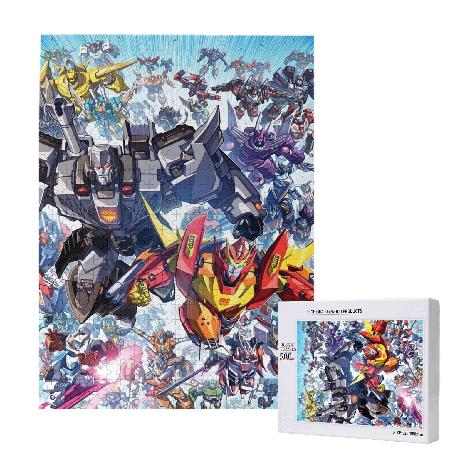 Transformers Jigsaw Puzzle 300 500 1000 Piece Colorful Puzzles Gifts ...