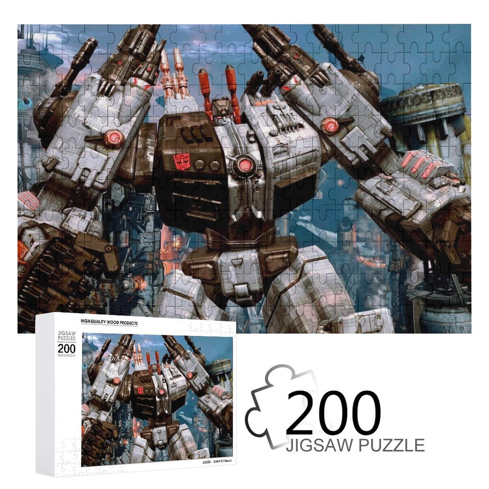 Transformers Jigsaw Puzzle For Adults & Kids - 200 PCS Puzzle For Boys ...