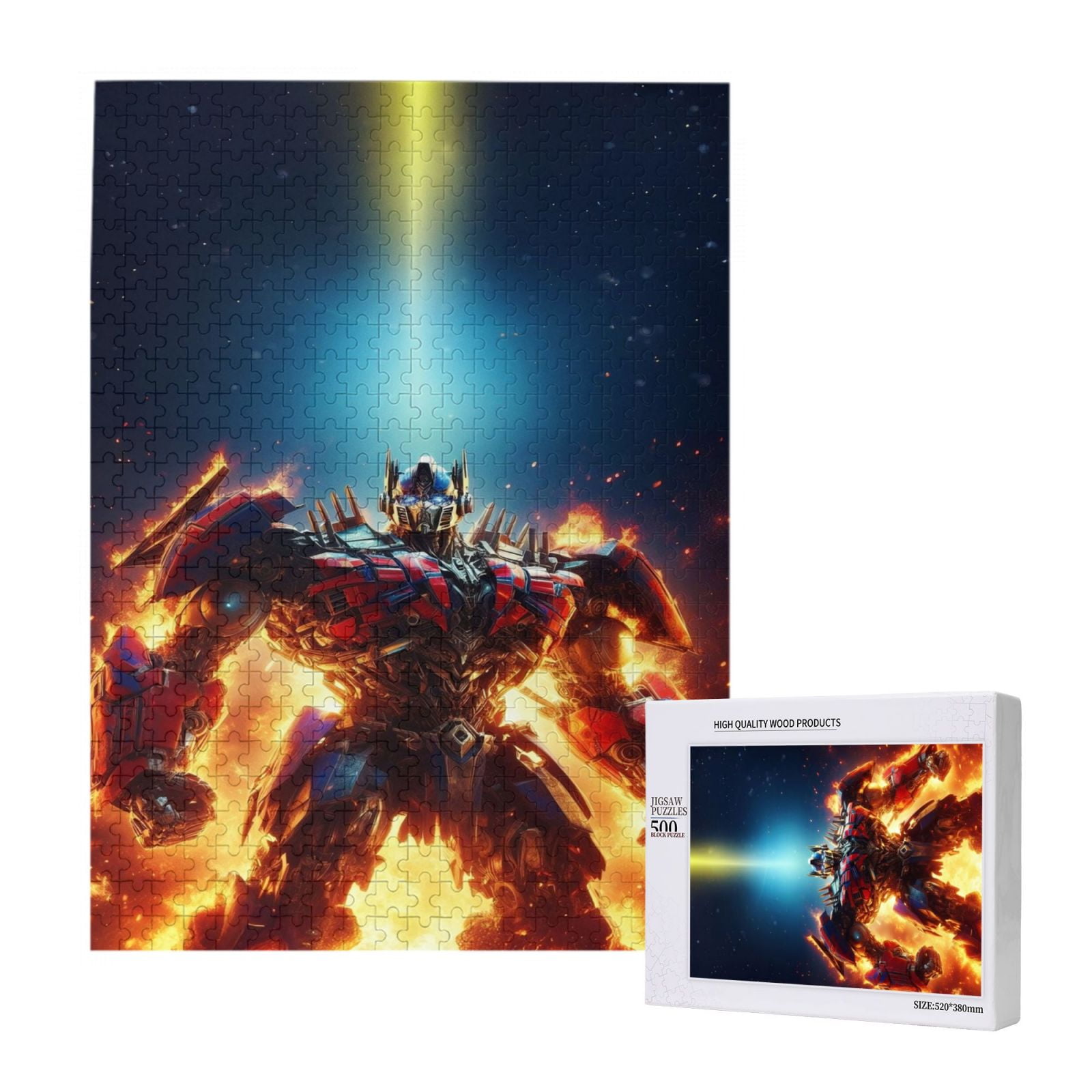 Transformers Jigsaw Puzzle for Kids Adults 300 Piece Challenging Wooden ...