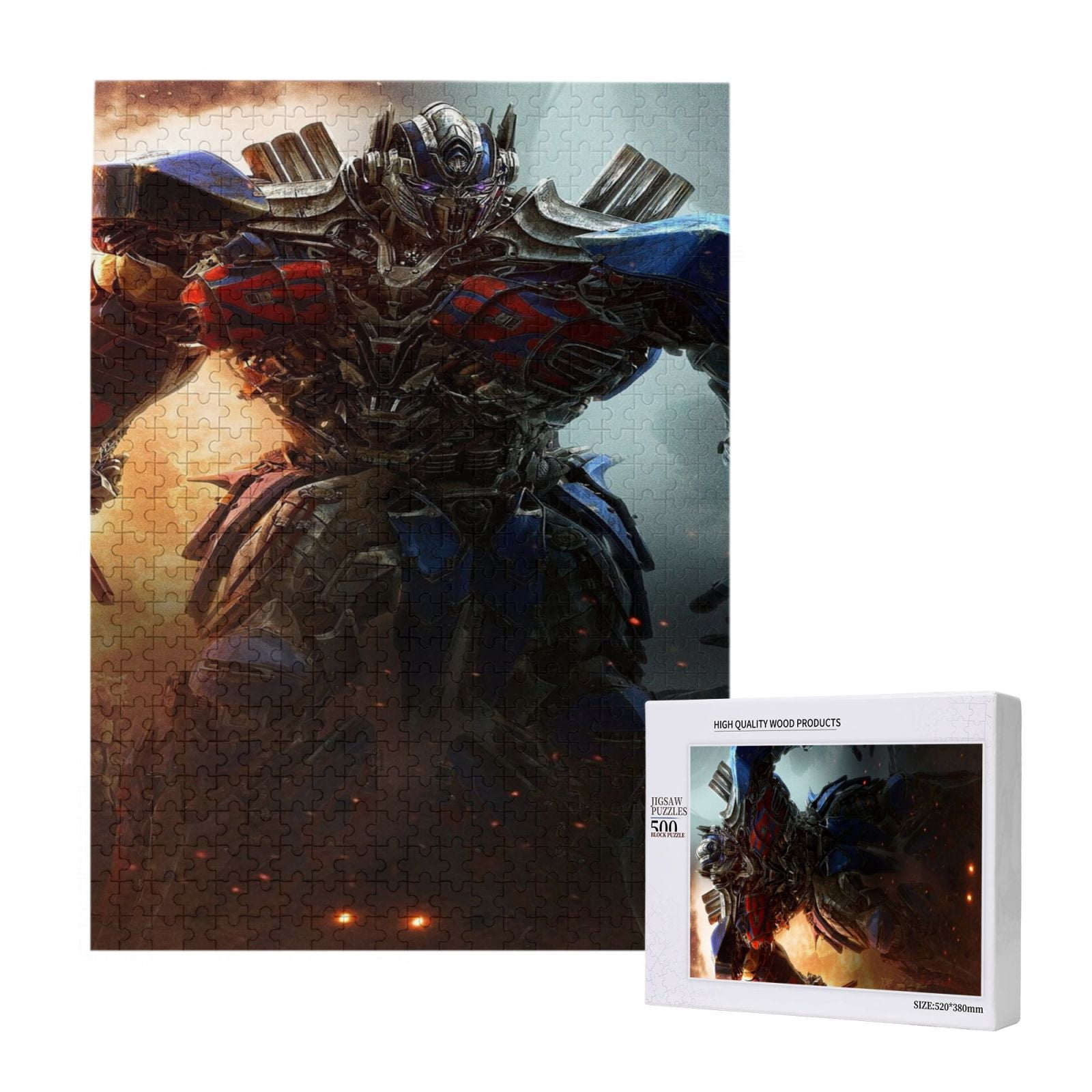 Transformers Jigsaw Puzzle for Kids Adults 300 Piece Challenging Wooden ...